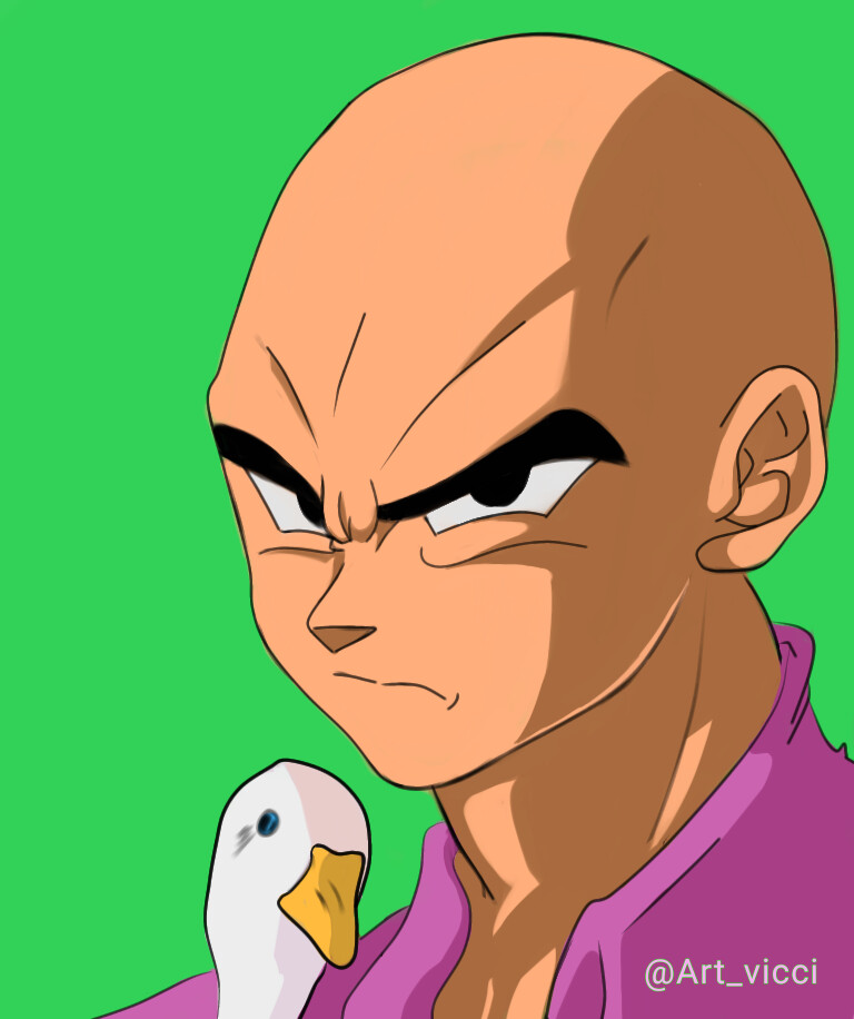 ArtStation - vegeta careca, fiz a pedido de um amigo