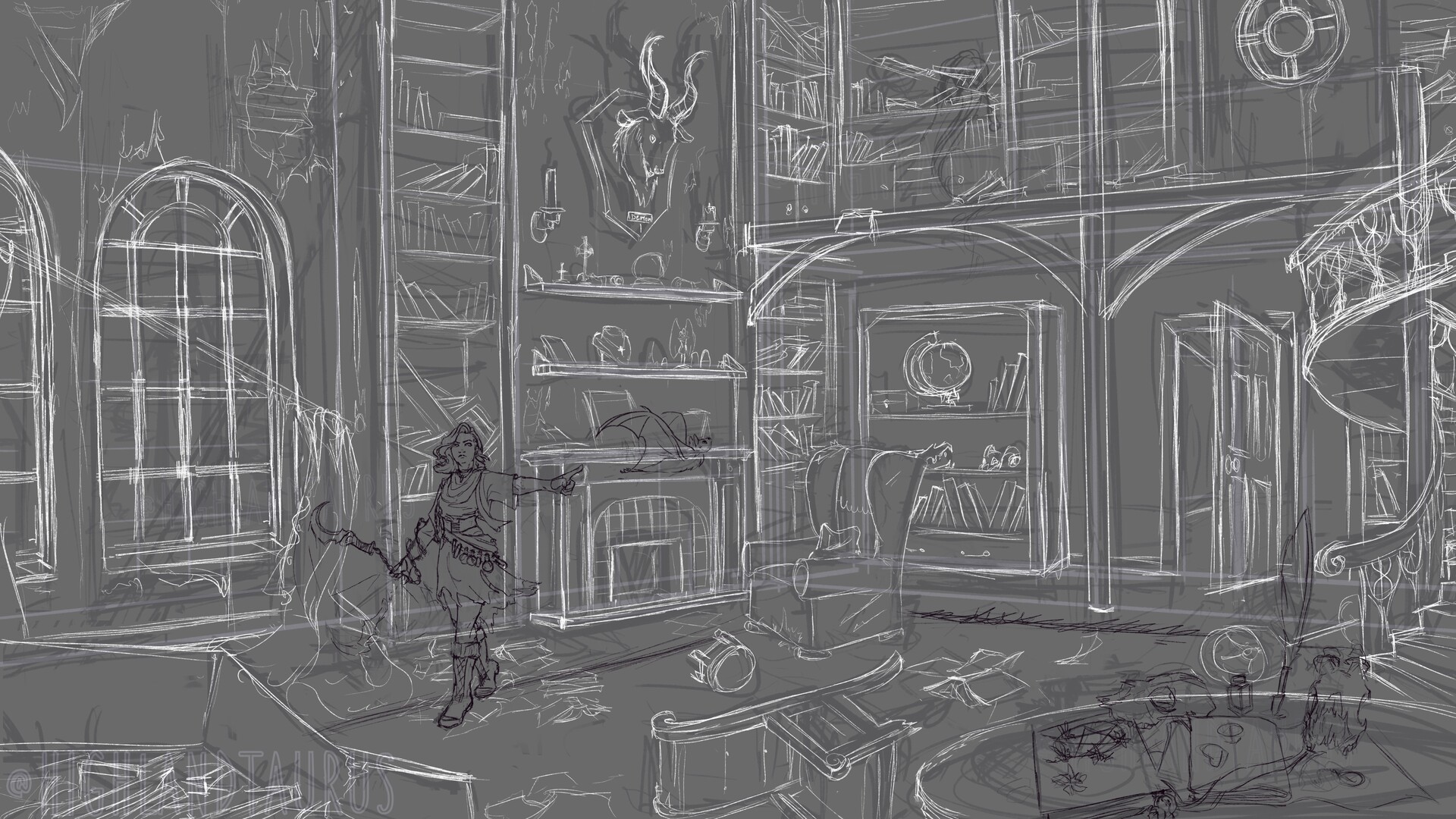 Highland Taurus - Morrígan the Harbinger - ART101 Final piece