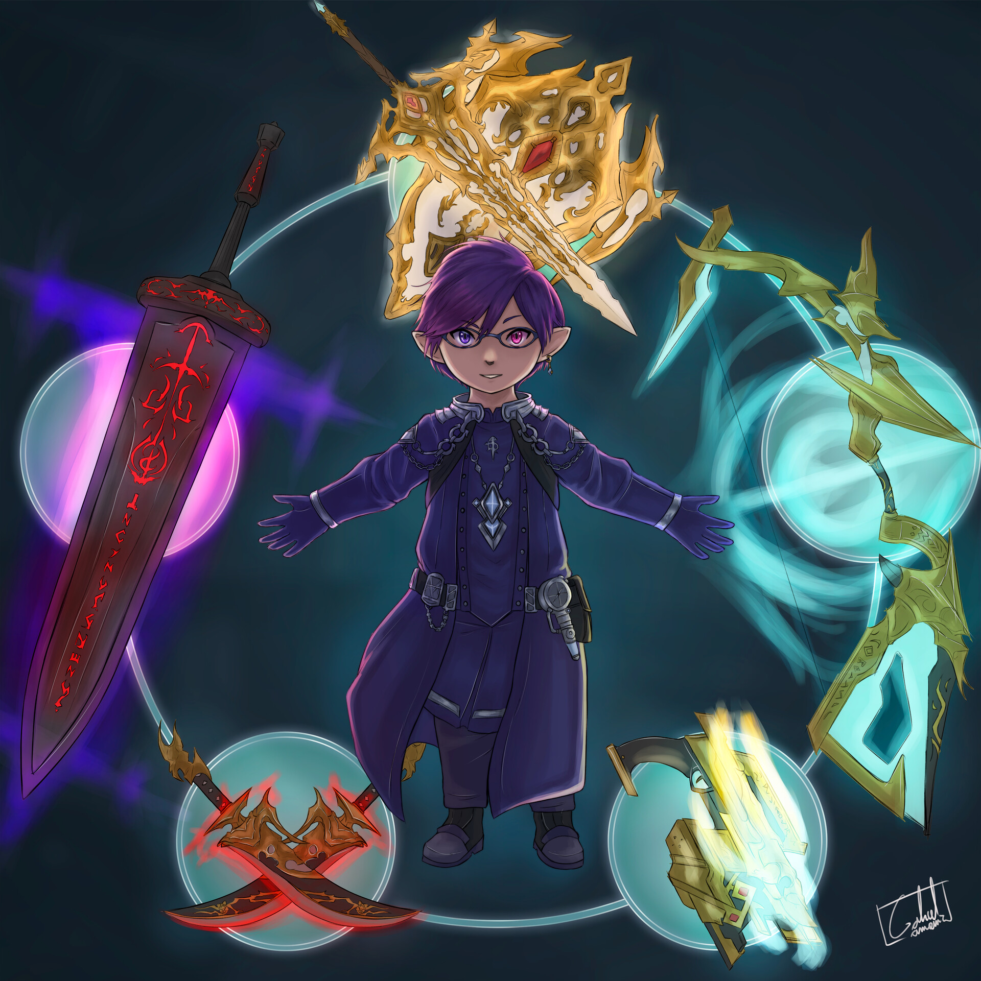 ArtStation - Commission - Relic Weapons