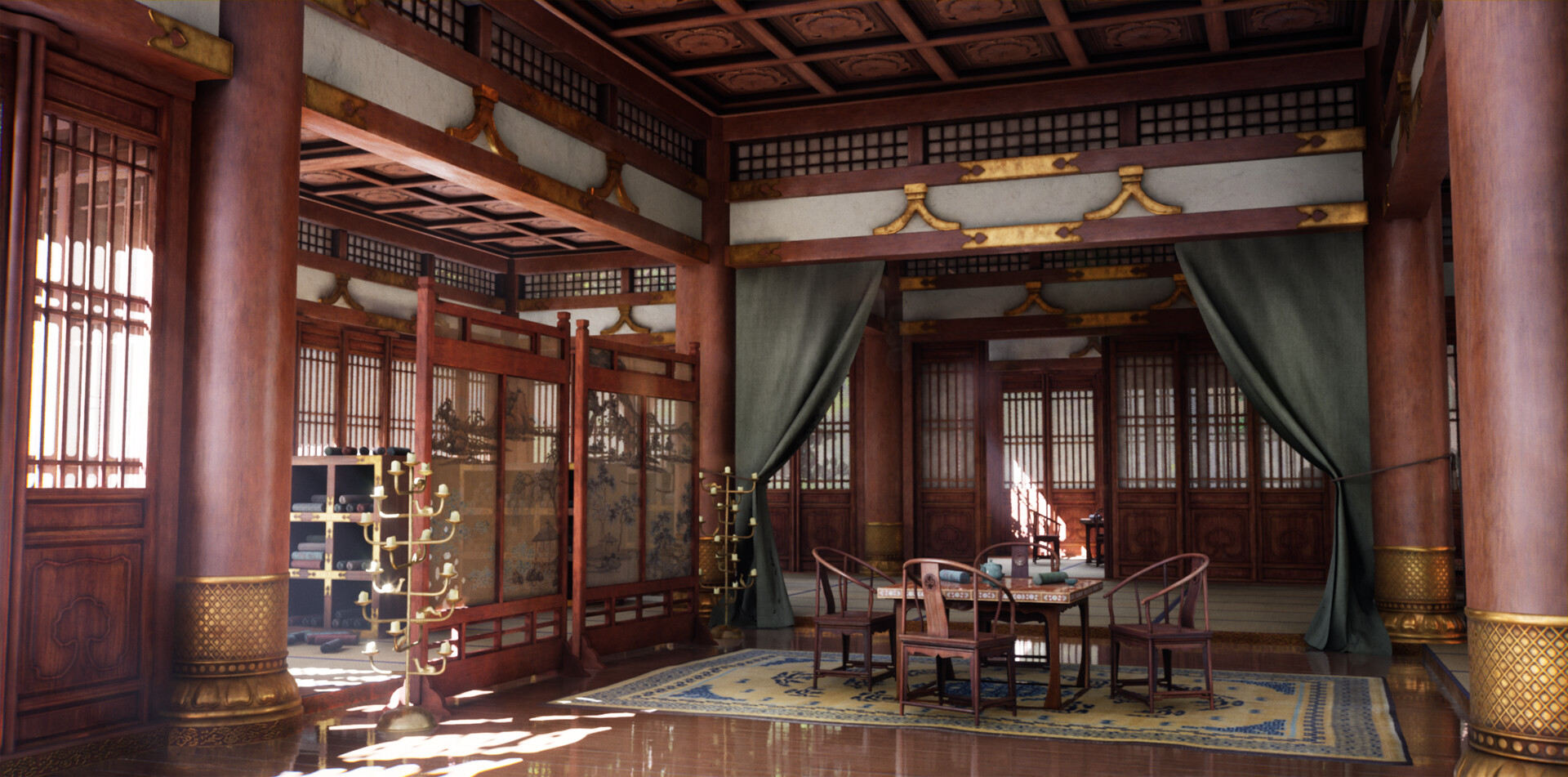 ArtStation - Tang Dynasty Library