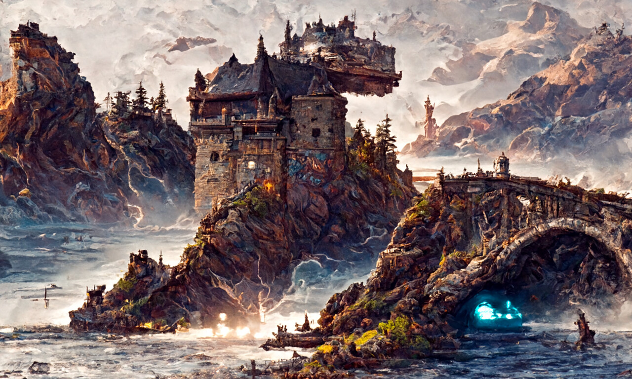 ArtStation - Impossible Castles - Disco Diffusion AI-made fantasy ...