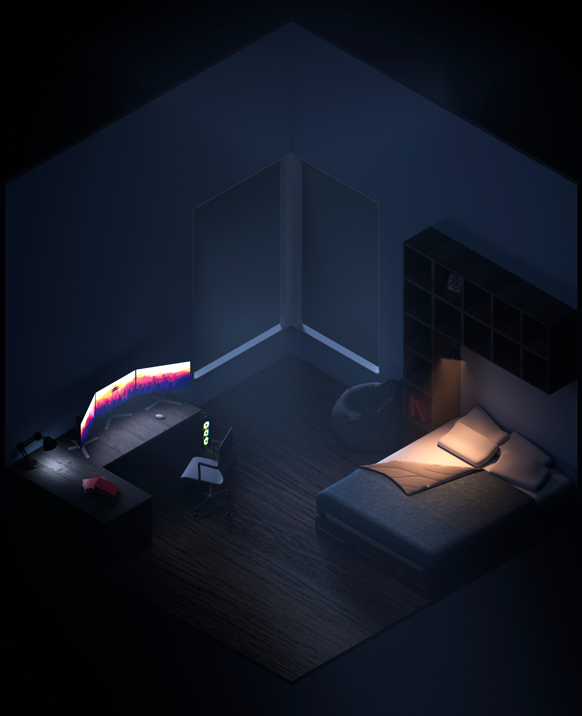 ArtStation - Isometric Room