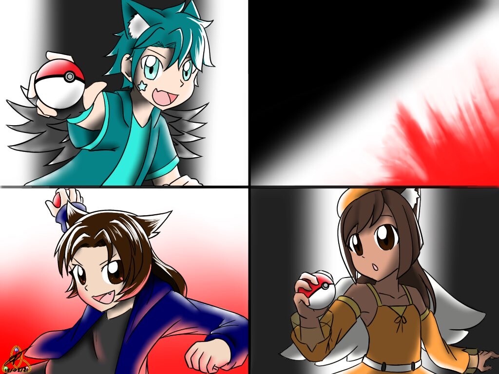 ArtStation - Pokémon race with my brother and sister