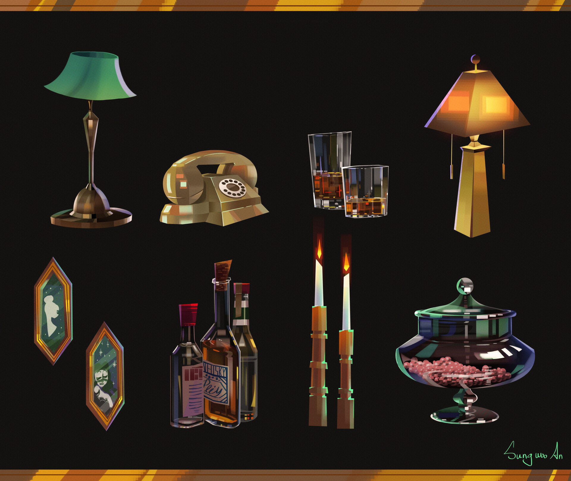 ArtStation - 1960s props design🍾