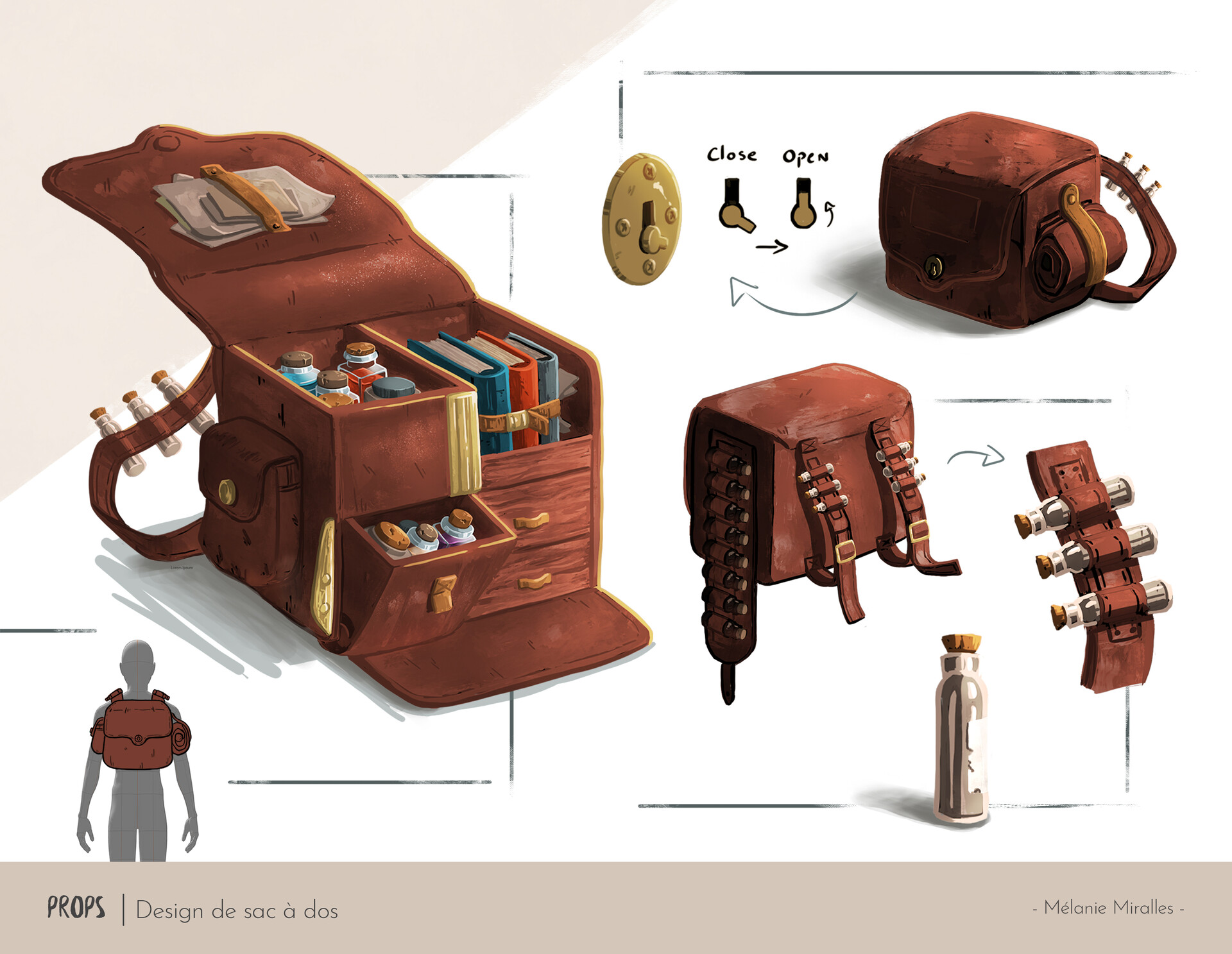 ArtStation - Props design - Scientist bag