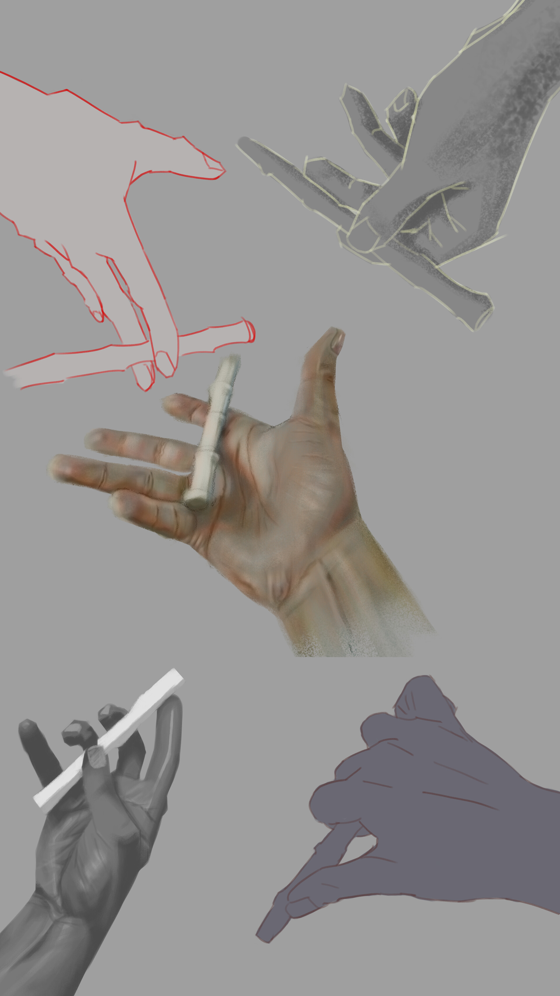 ArtStation - Hands and Skin Study