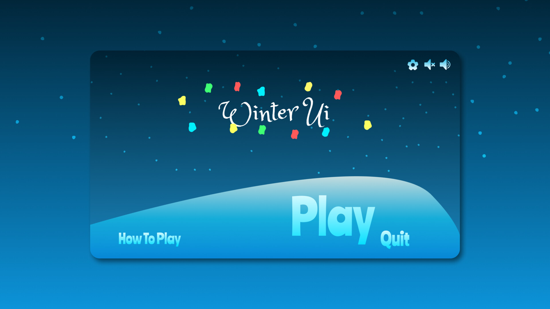 ArtStation - Winter-Theme Game UI Design
