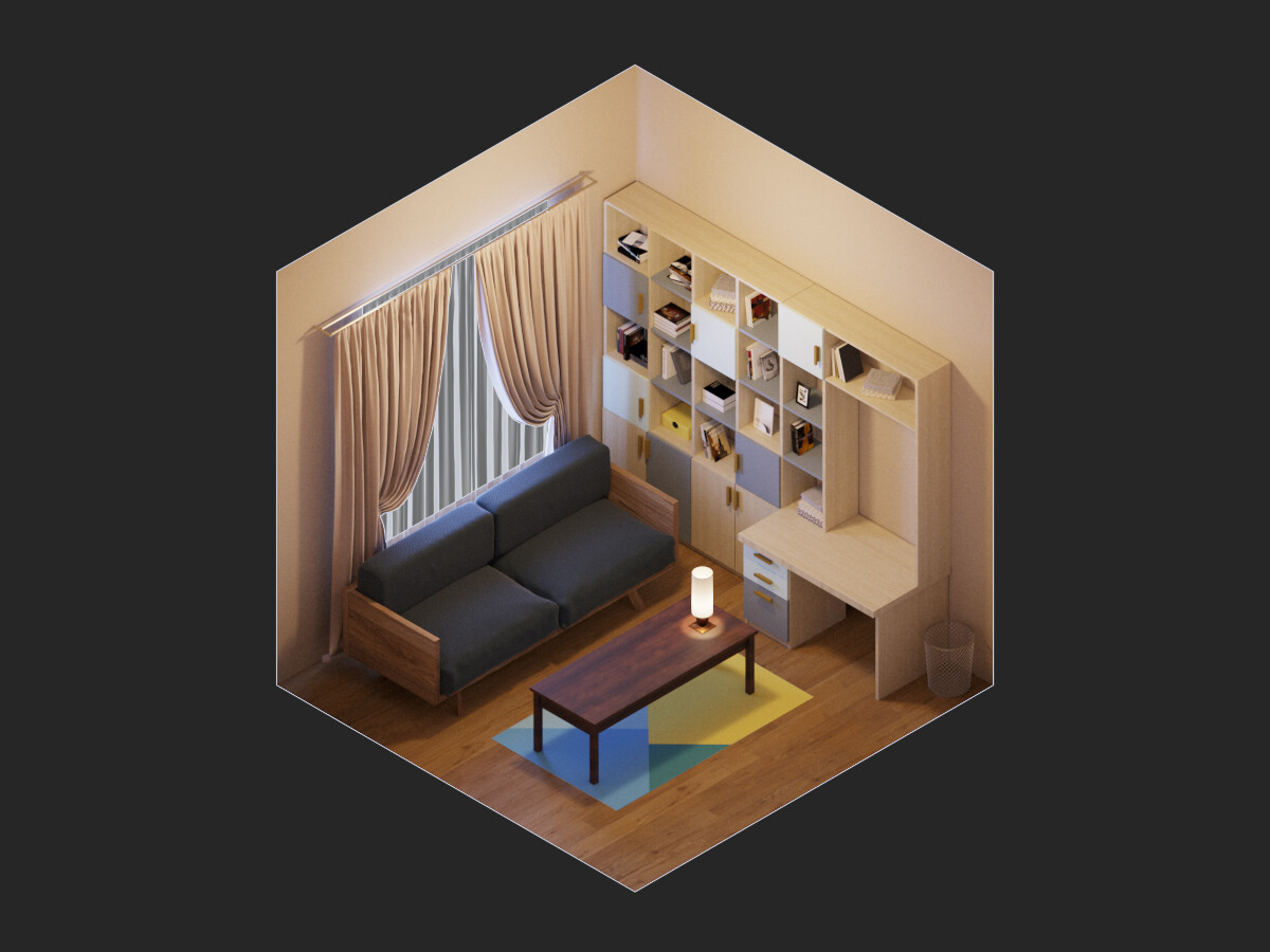 ArtStation - Isometric interior