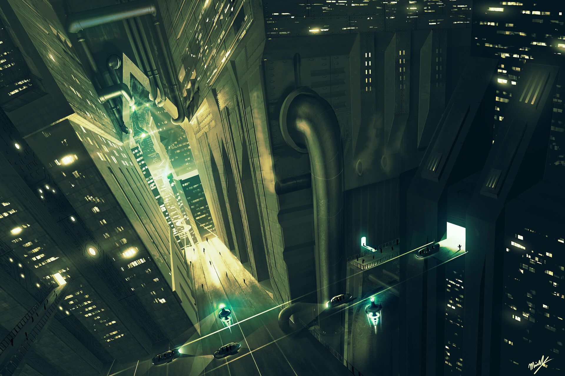 ArtStation - Futuristic Cityscape