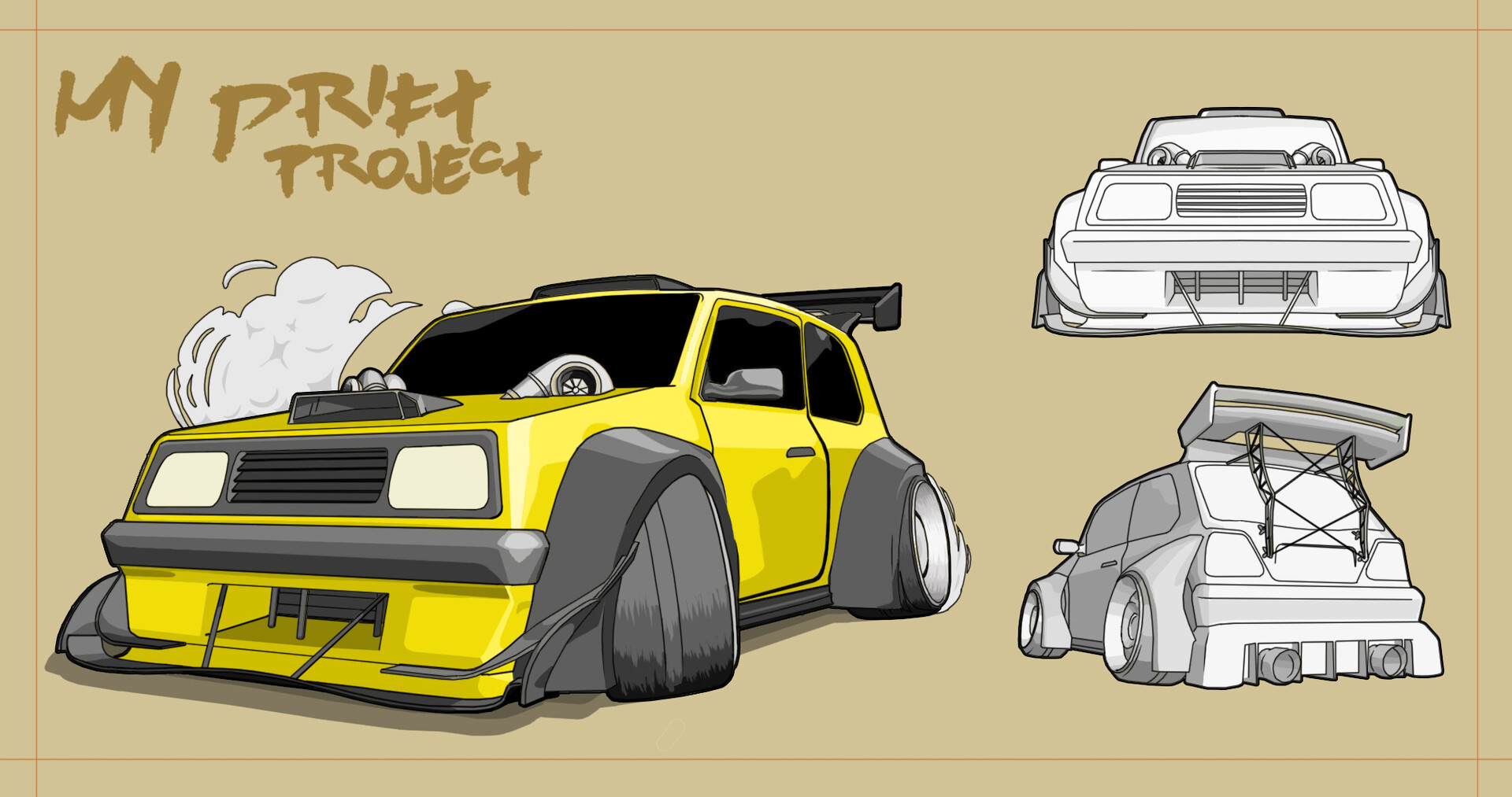 ArtStation - Drift Car Proyect