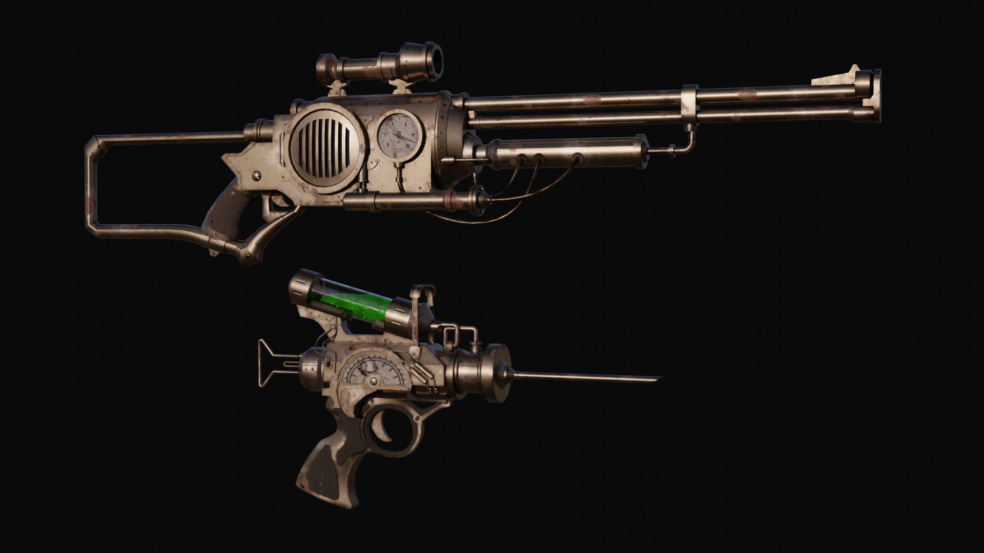 ArtStation - Steampunk Weapons