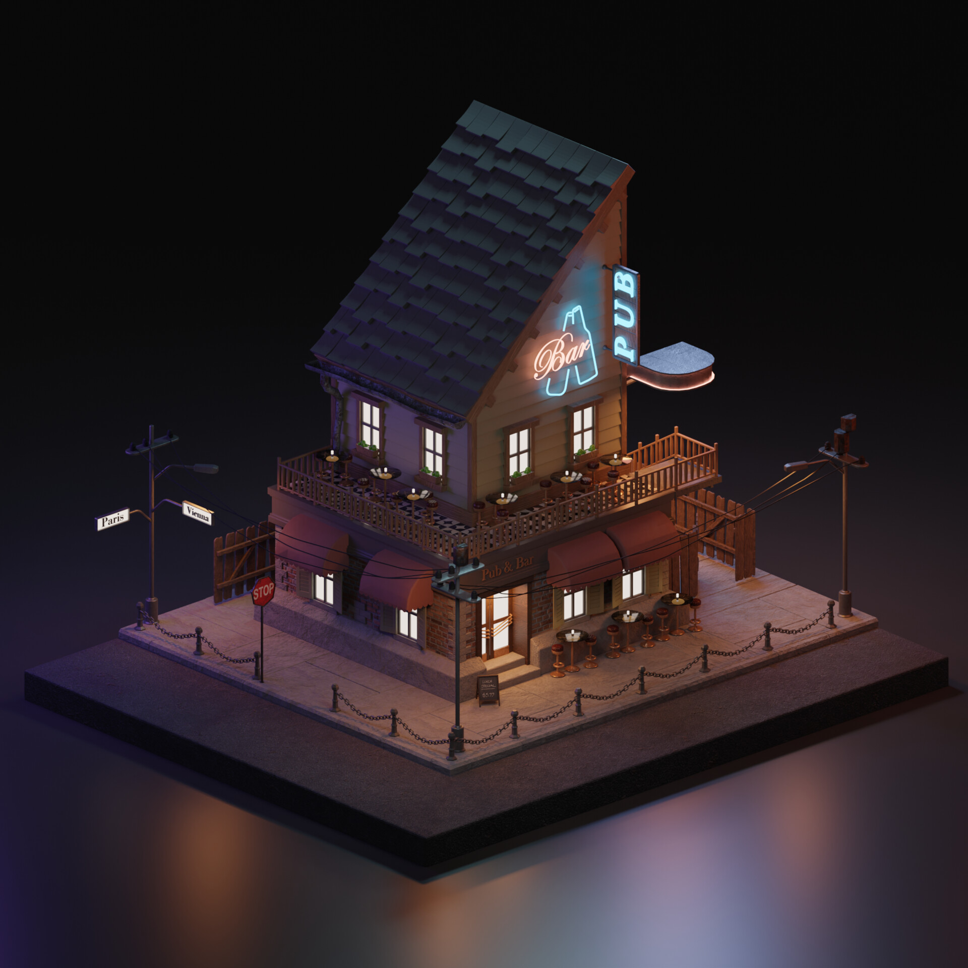 ArtStation - Stylized Pub n Bar