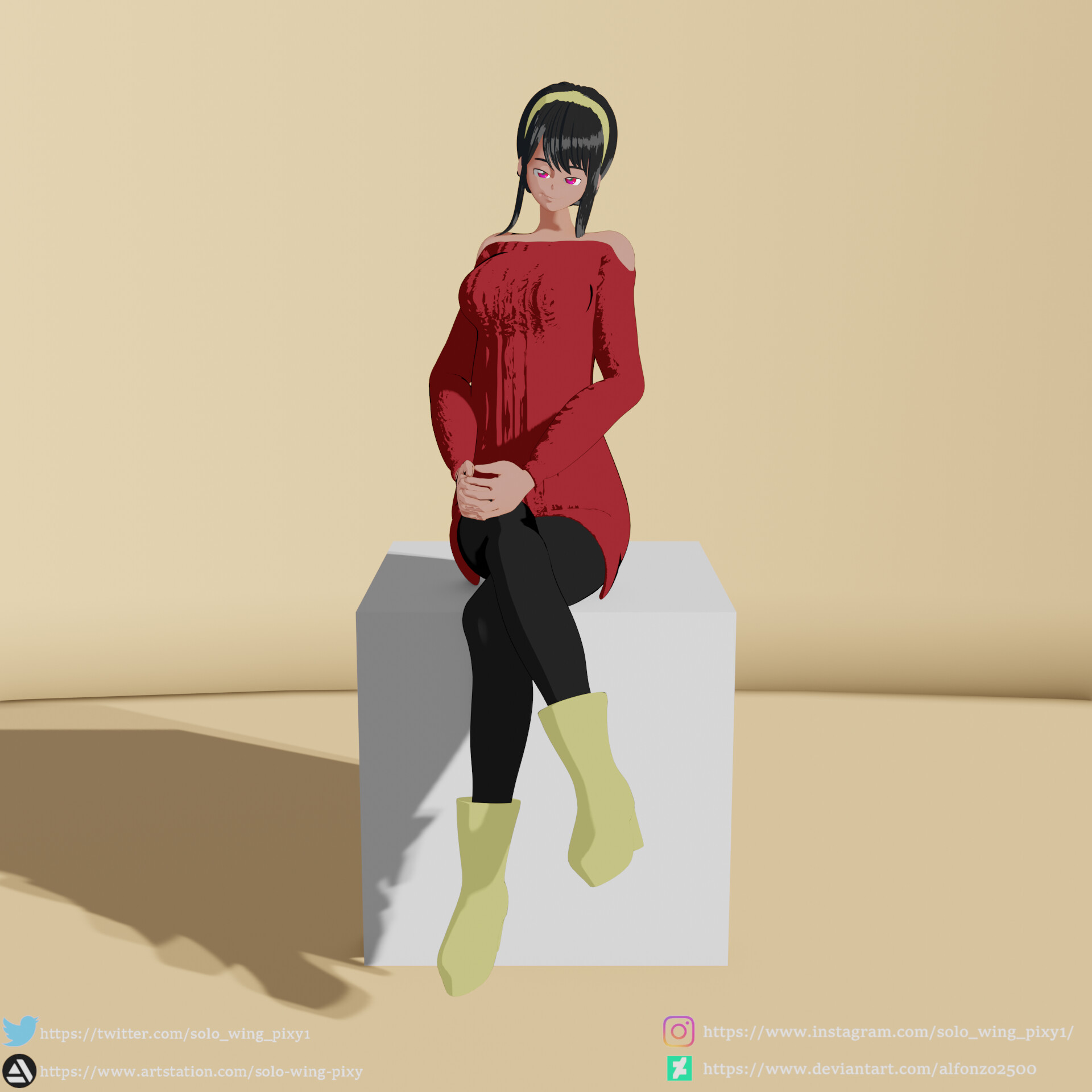 ArtStation - Yor Forger Fan art: Finalized