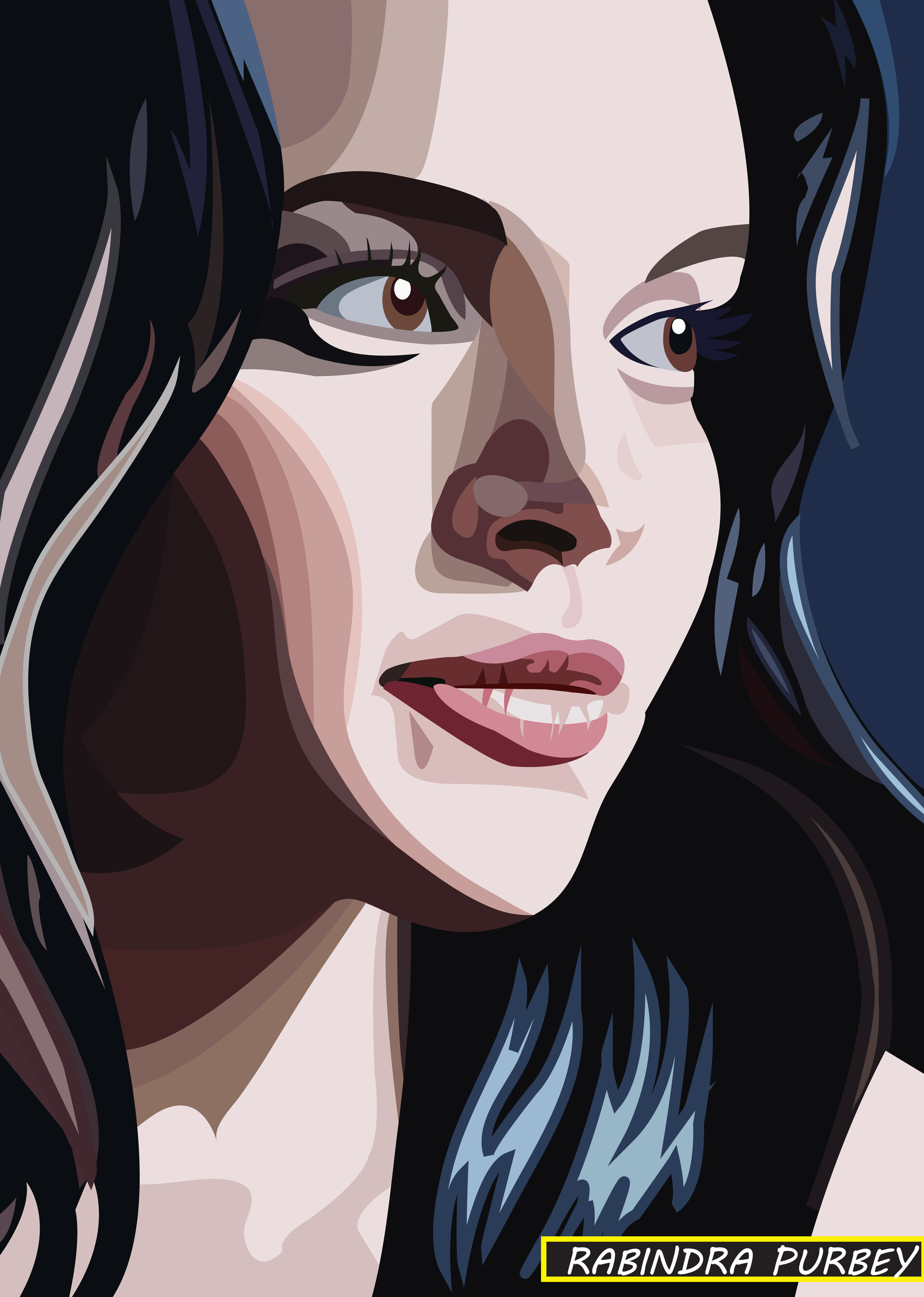 ArtStation - Vector Art of a Girl