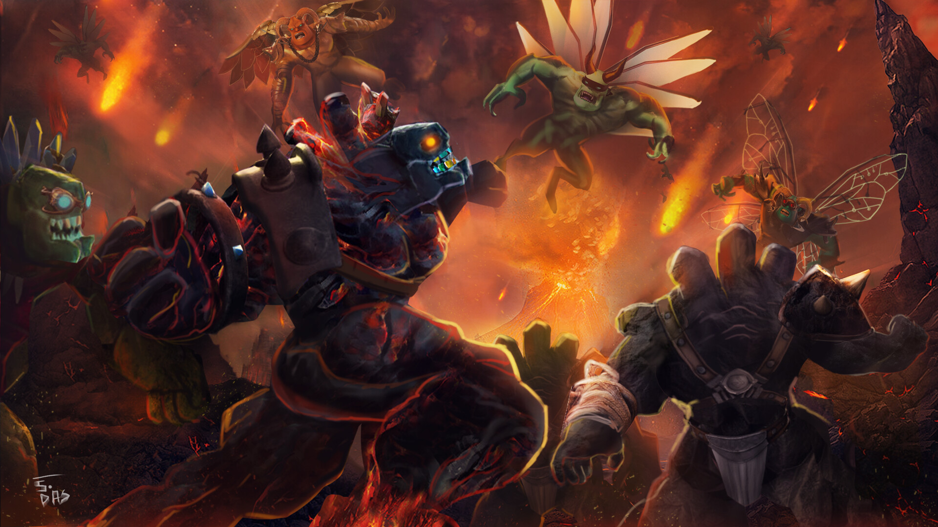 ArtStation - Golems vs Demons