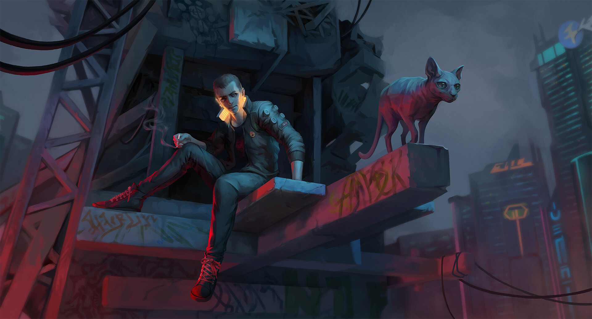 ArtStation - Cyberpunk 2077 fanart