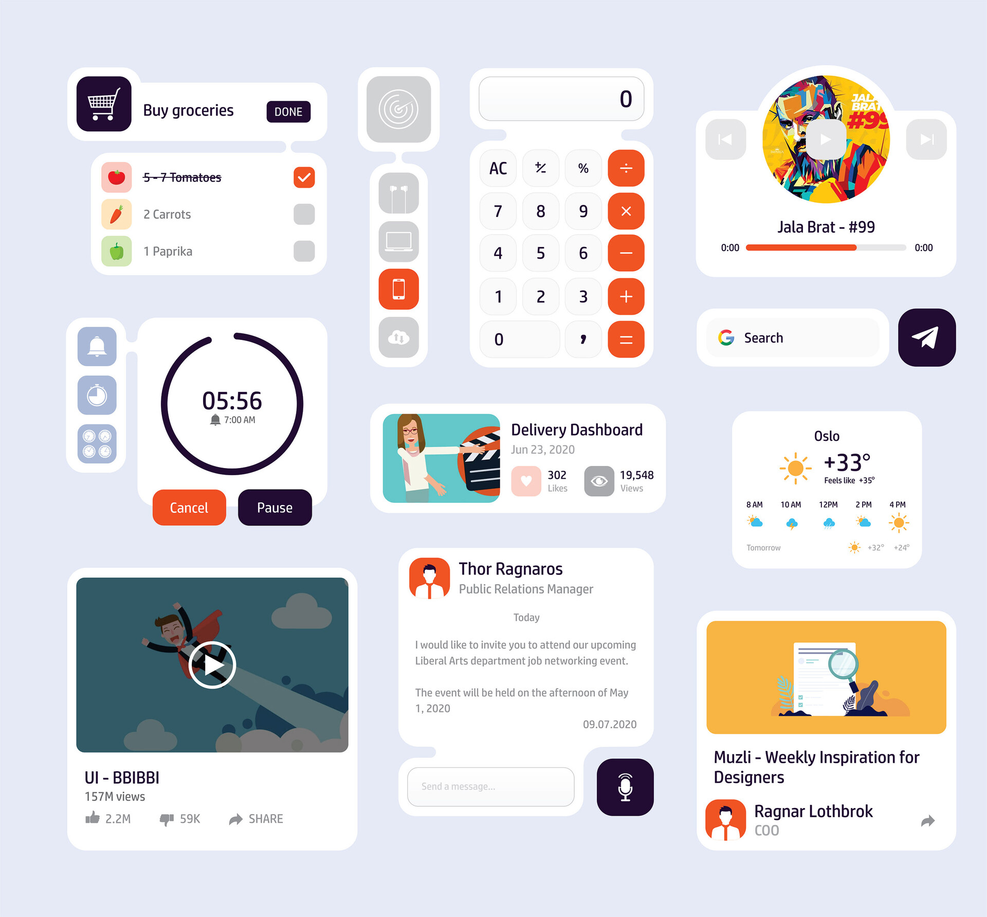 ArtStation - App Widget Concept