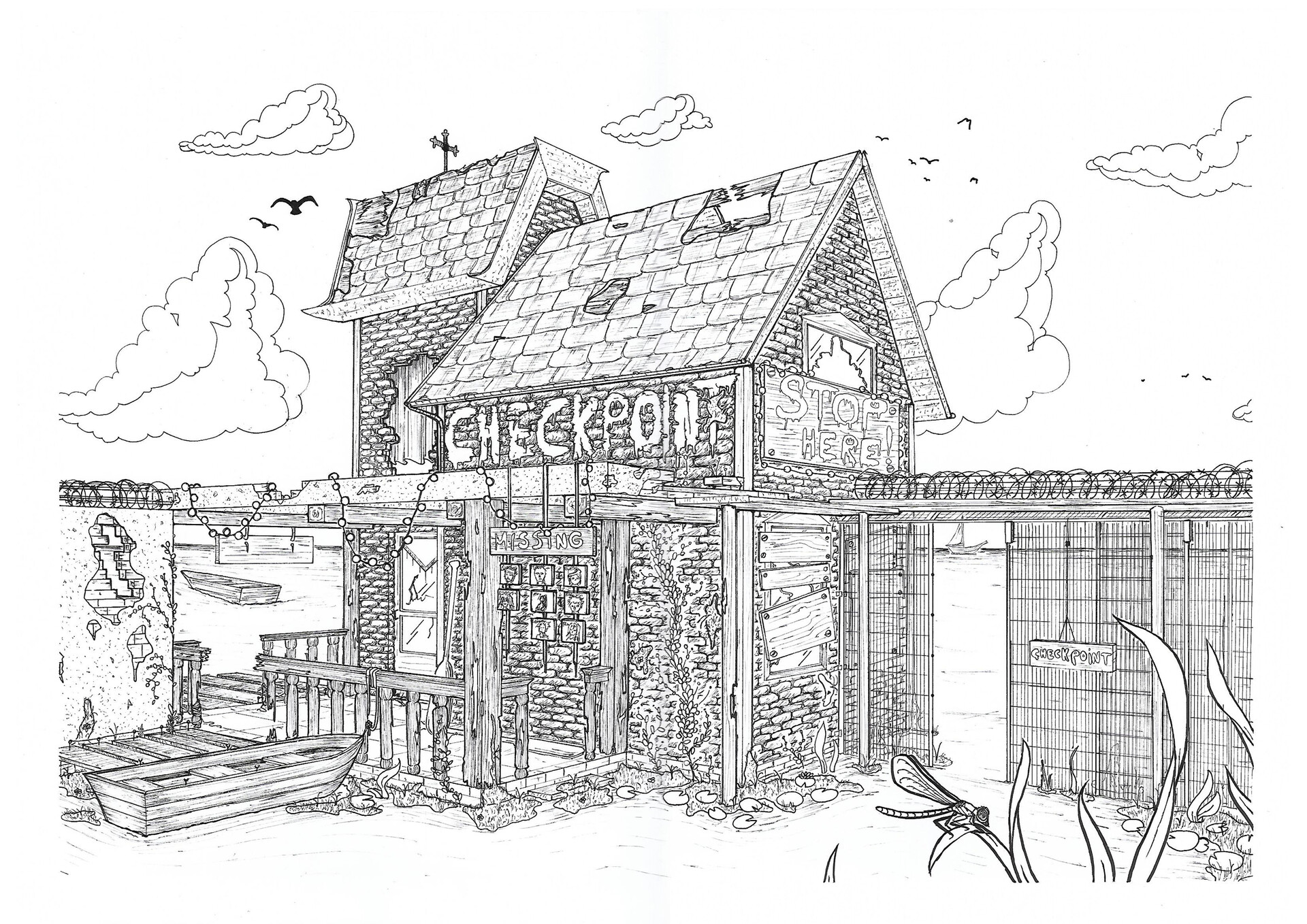 ArtStation - Apocalyptic Checkpoint - December 2020