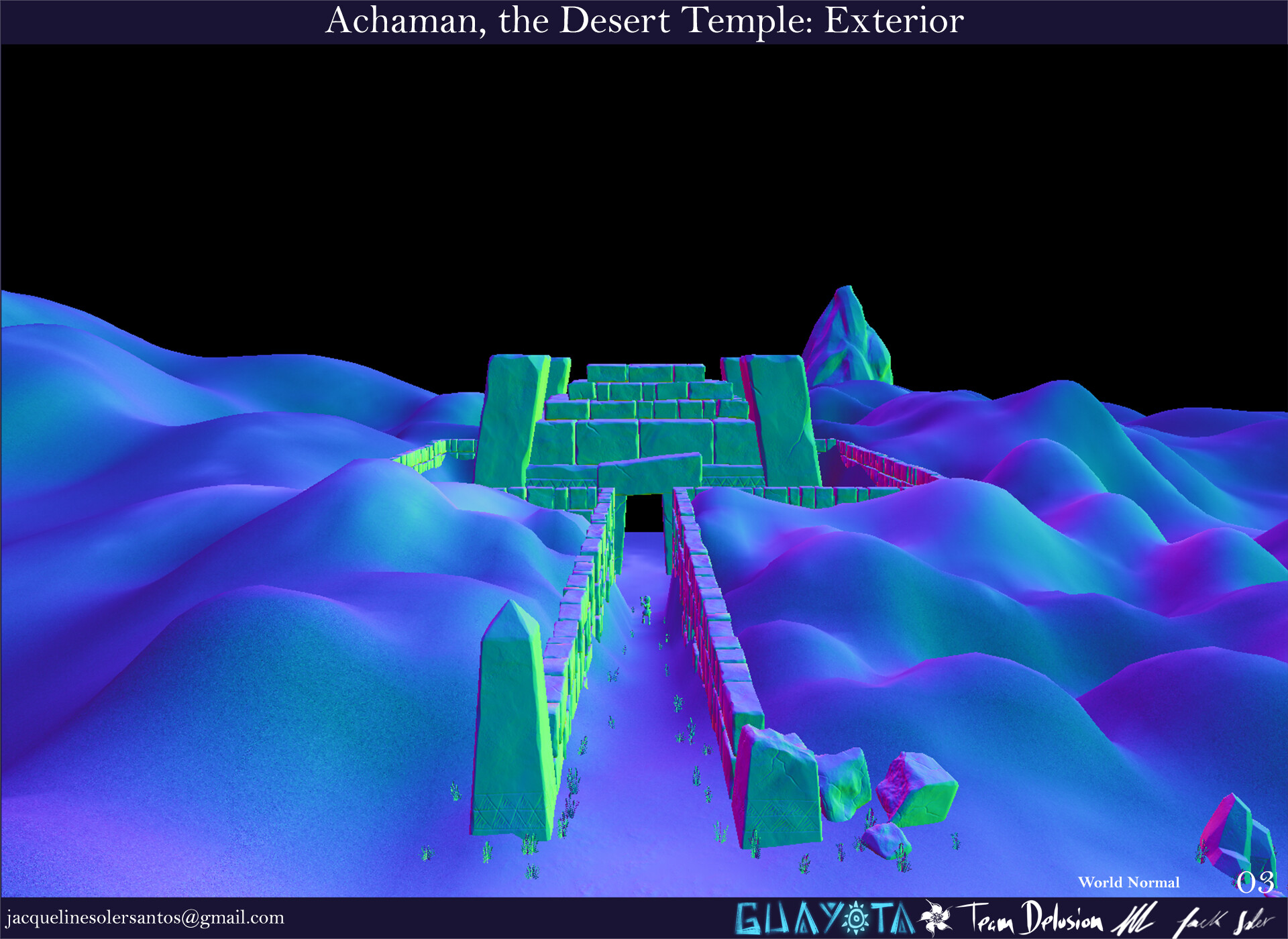 Jack Soler - Achaman, The Desert Temple: Exterior