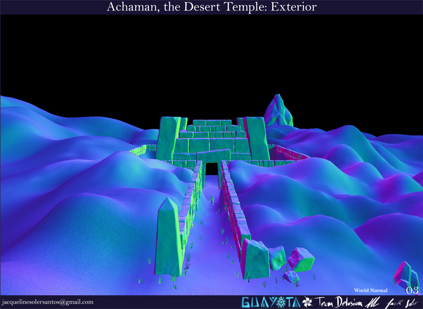 Jack Soler - Achaman, The Desert Temple: Exterior