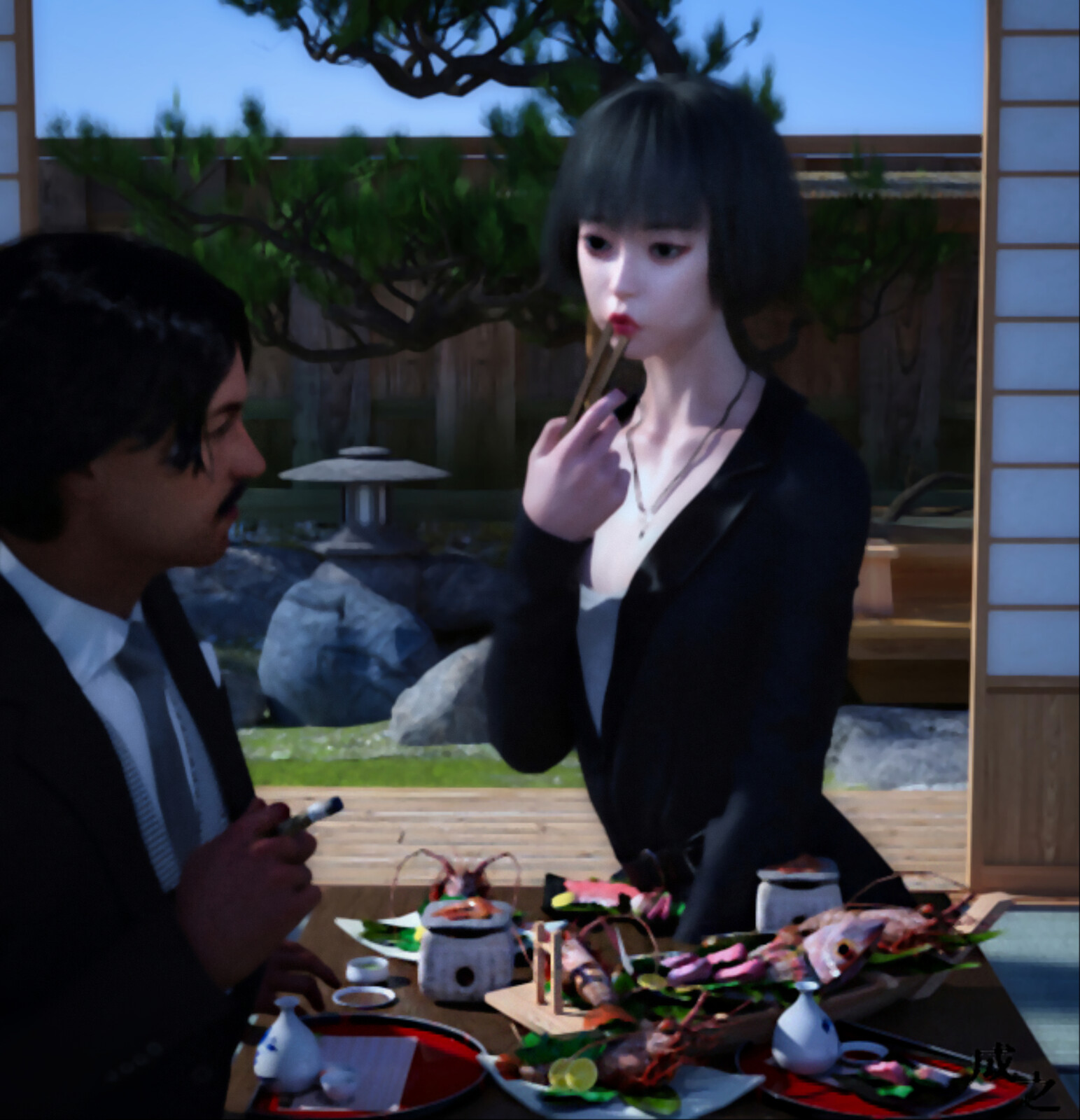 NARIYUKI SHIMAMOTO - SHUUKO AOCHI 2 ("ZIGEUNERWEISEN" SUZUKI SEIJUN MOVIE IN MY DREAM )