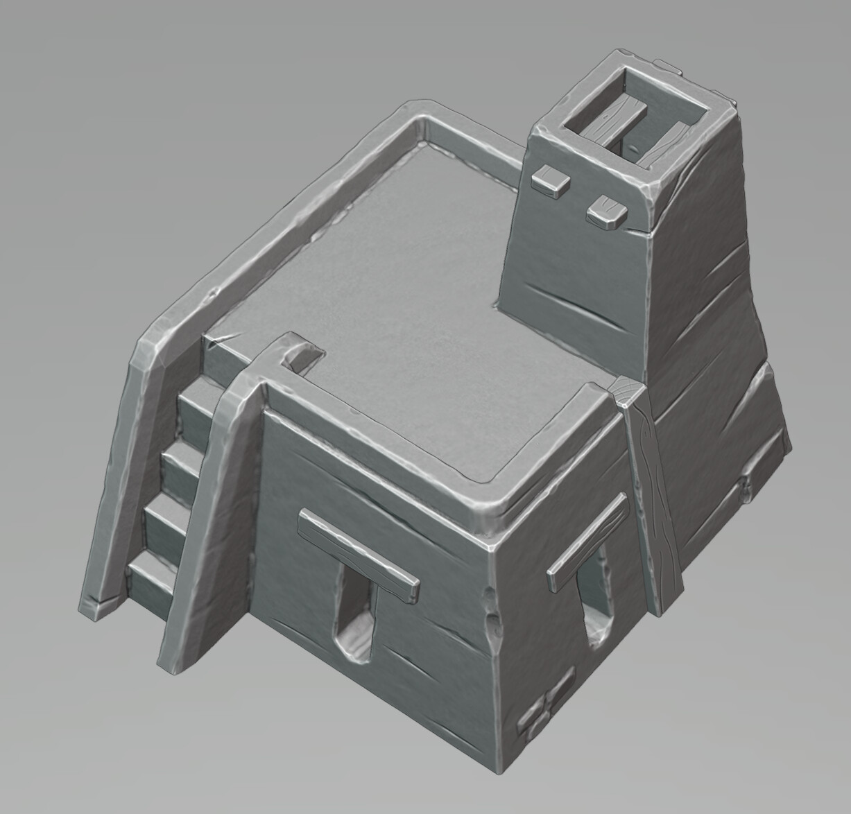 RawPoly - Desert Clay Hut