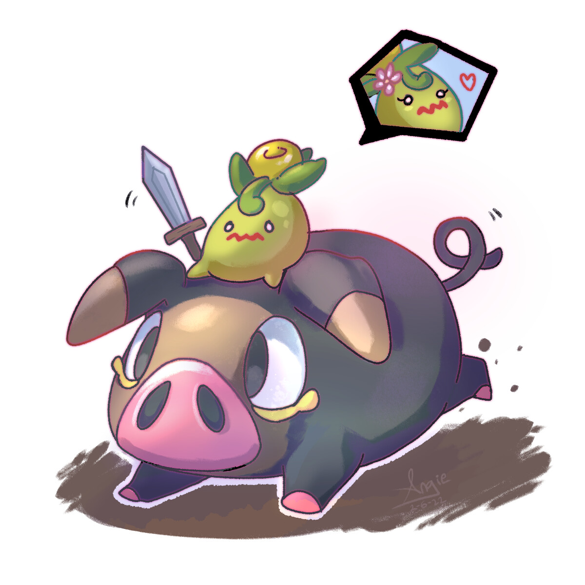 ArtStation - Smolive epic journey with Lechonk