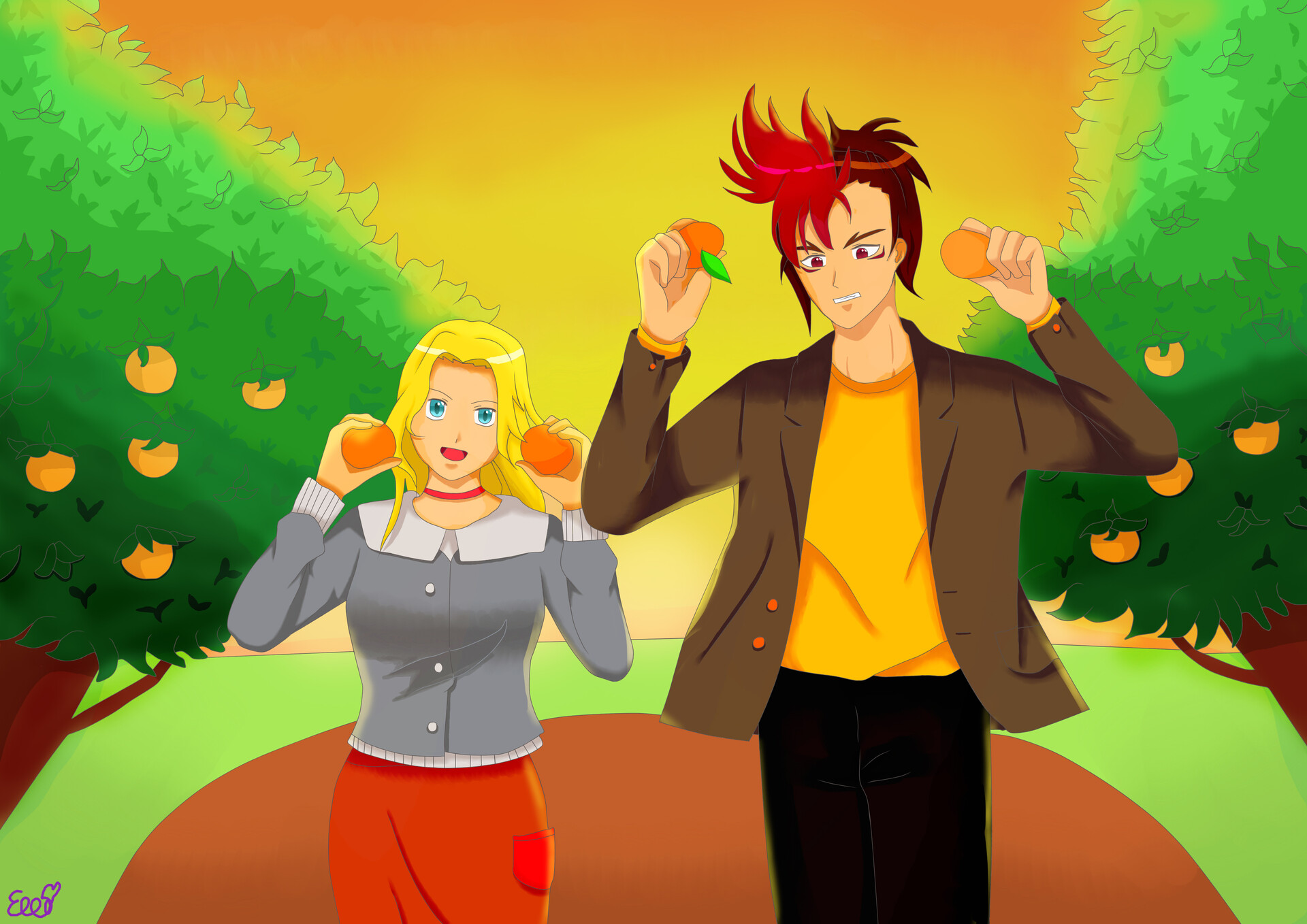 ArtStation - BattleSpirits Burning Soul Tooshie x Ruli ocs