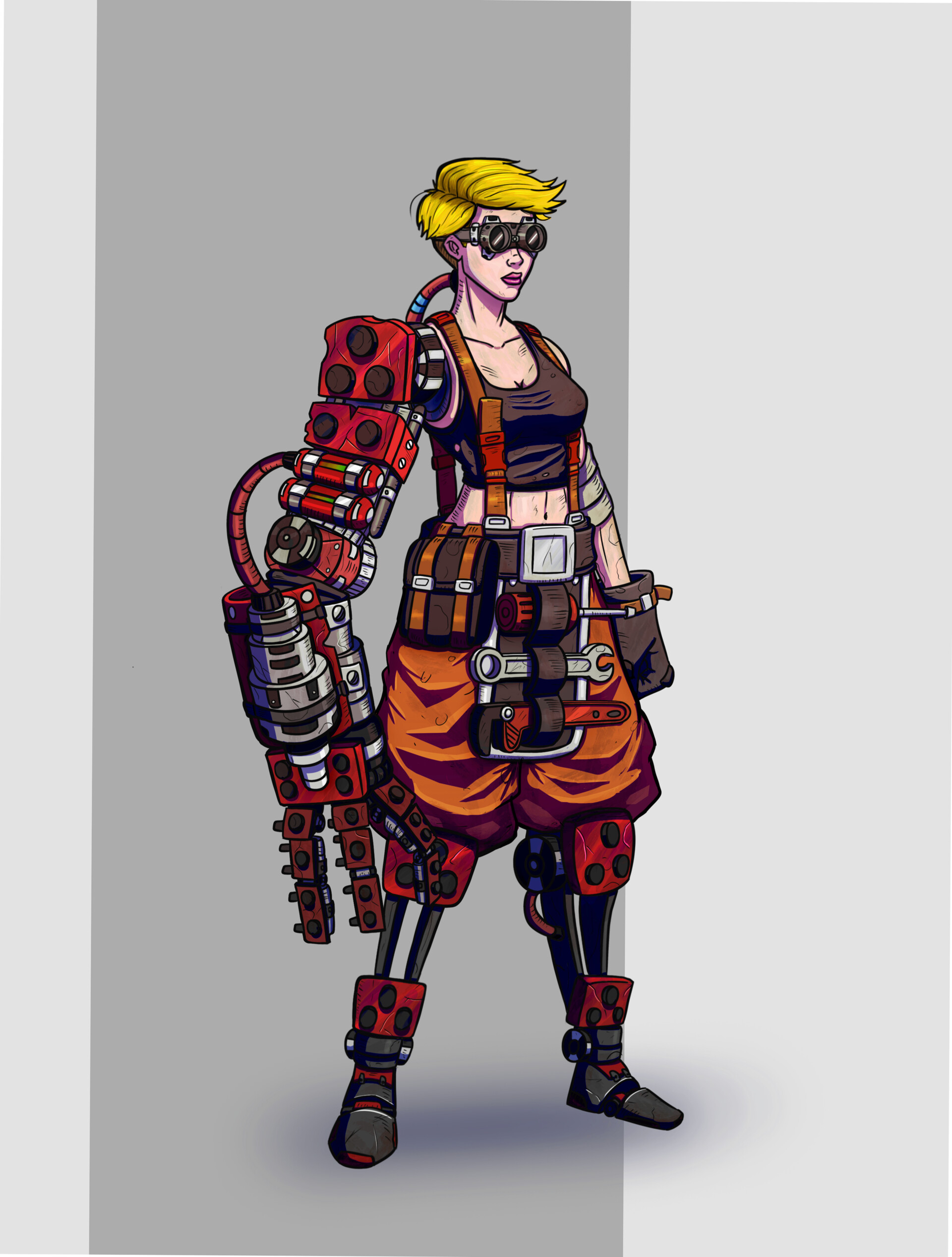 ArtStation - Mechanic Girl.