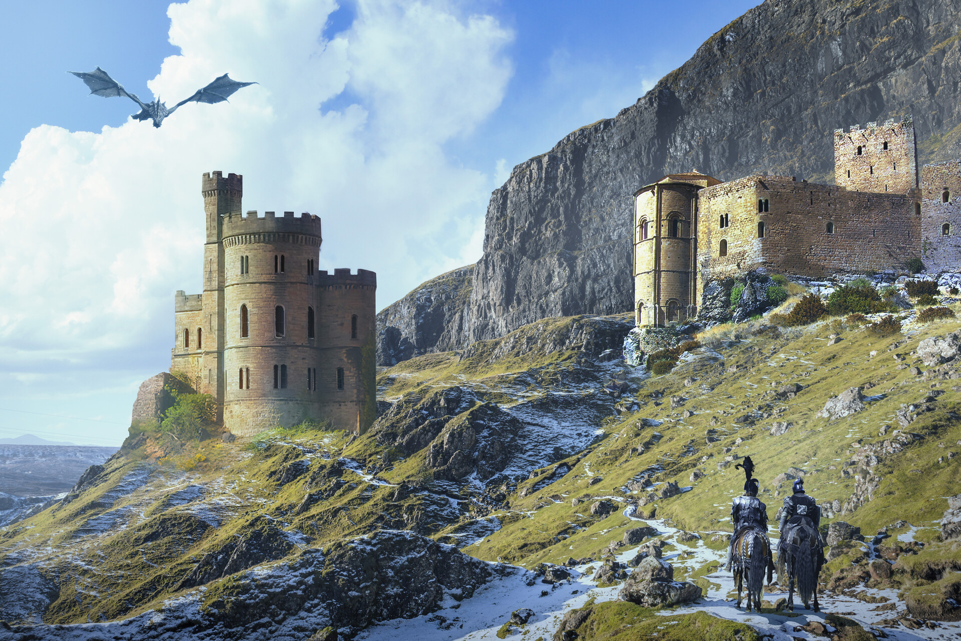 ArtStation - Hovering Dragon