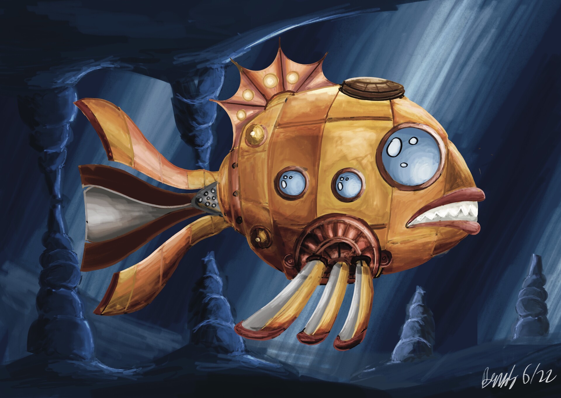 ArtStation - Fish submarine