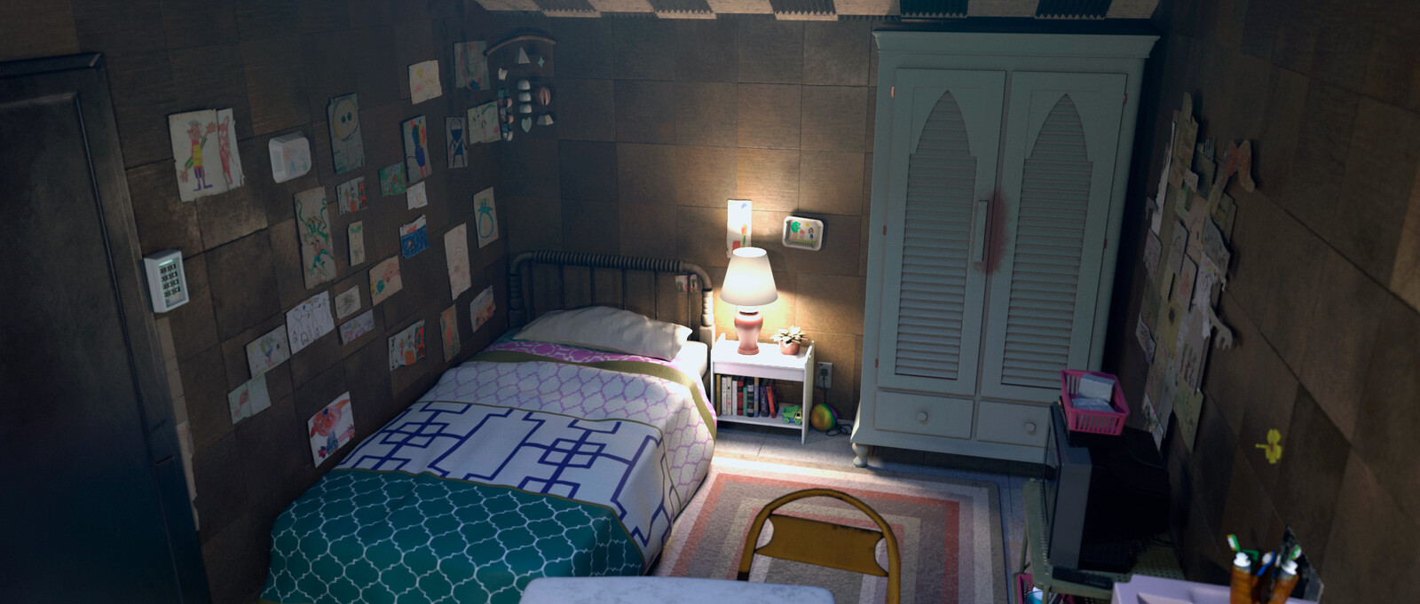 Heliodoro Rodríguez Cruz - Render recreation from the 2015 film "Room":