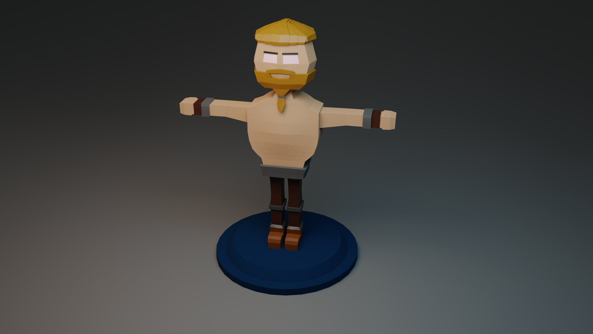 ArtStation - My first low poly character.