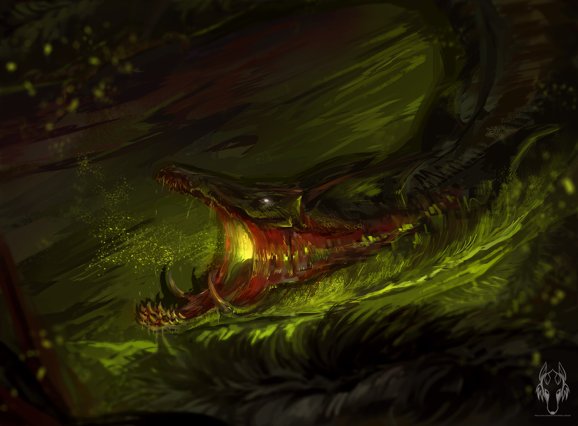 ArtStation - [Skathi] Nidhoggr -Legendary Card