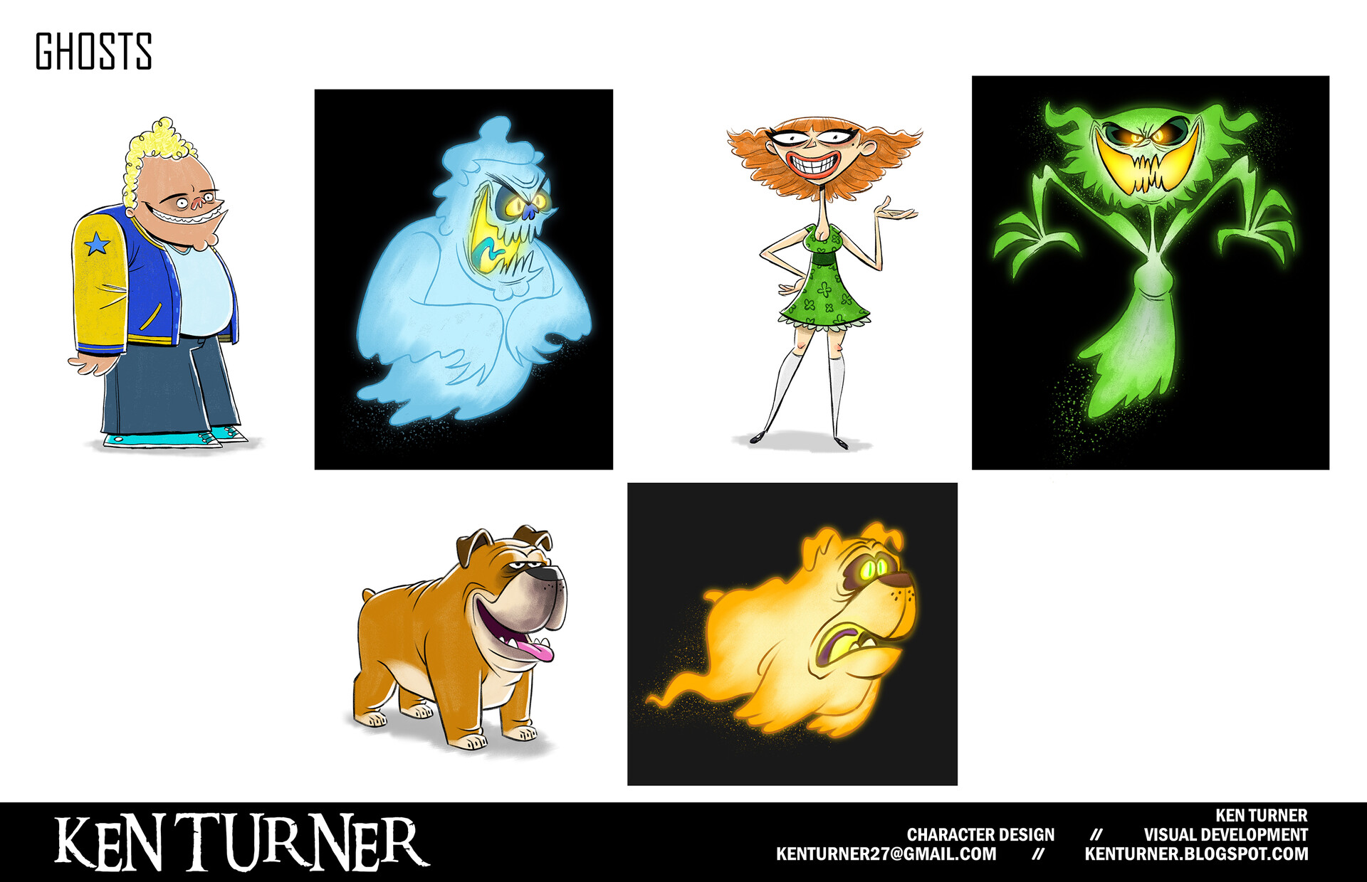 ArtStation - Ghosts - character designs