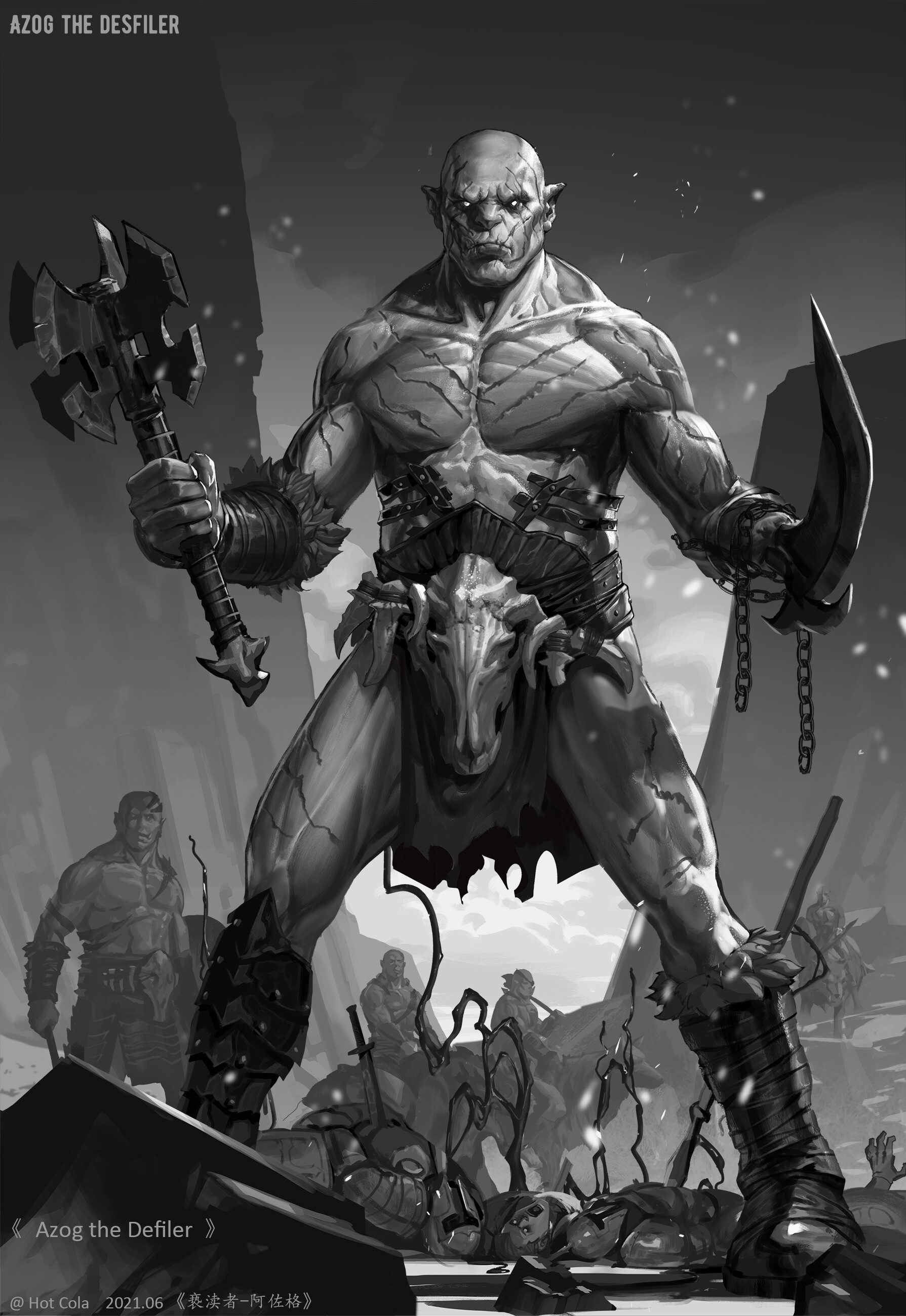 ArtStation - 亵渎者-阿索格Azog the Defiler