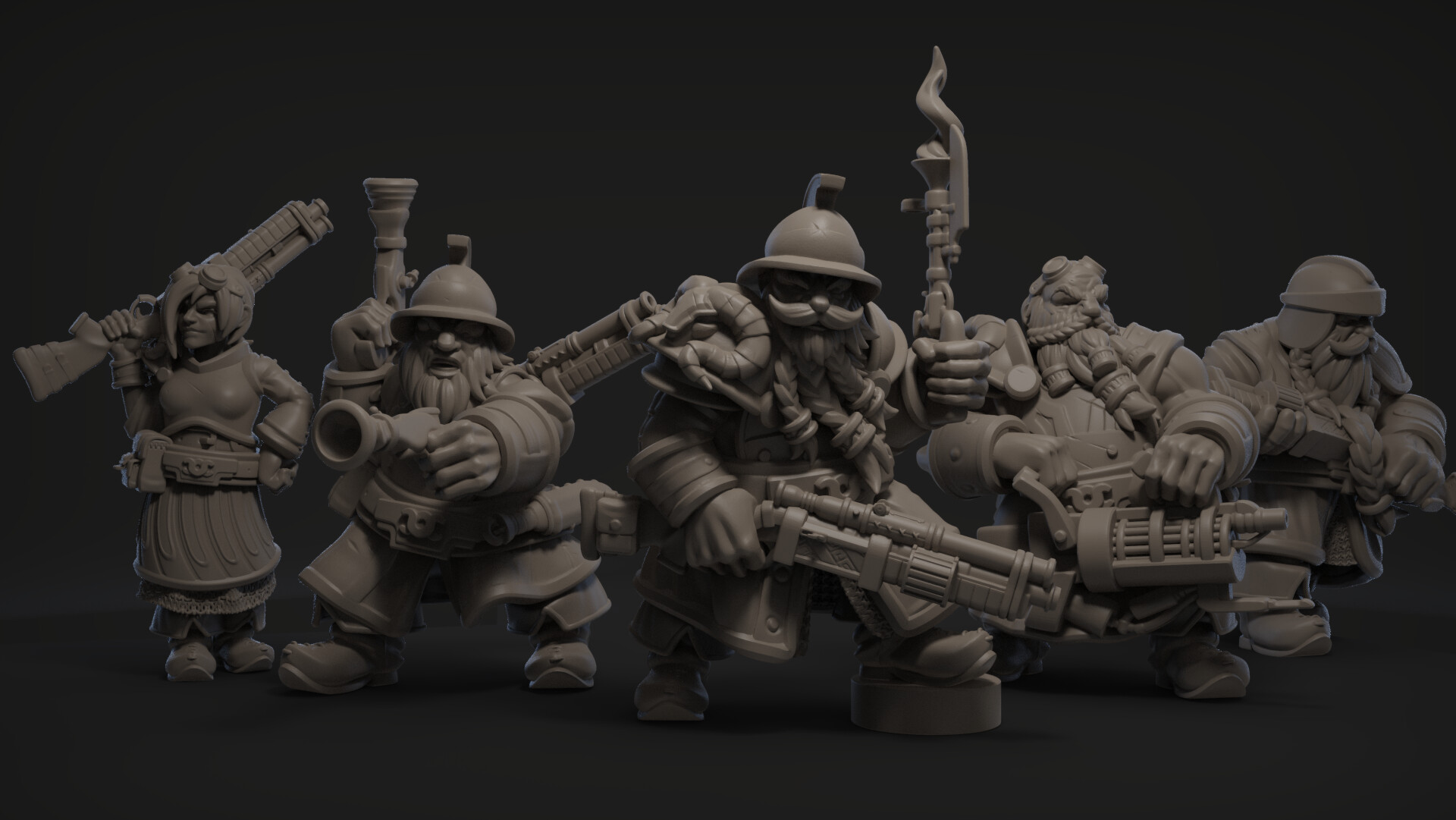 ArtStation - Dwarf Bolt Gunner Regim