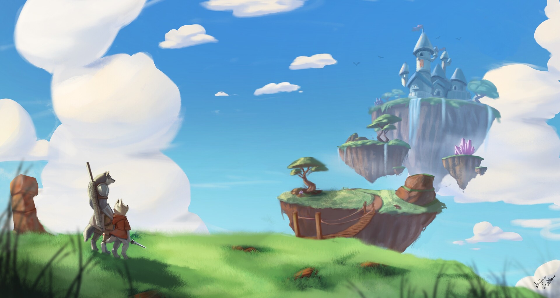 ArtStation - Floating Castle