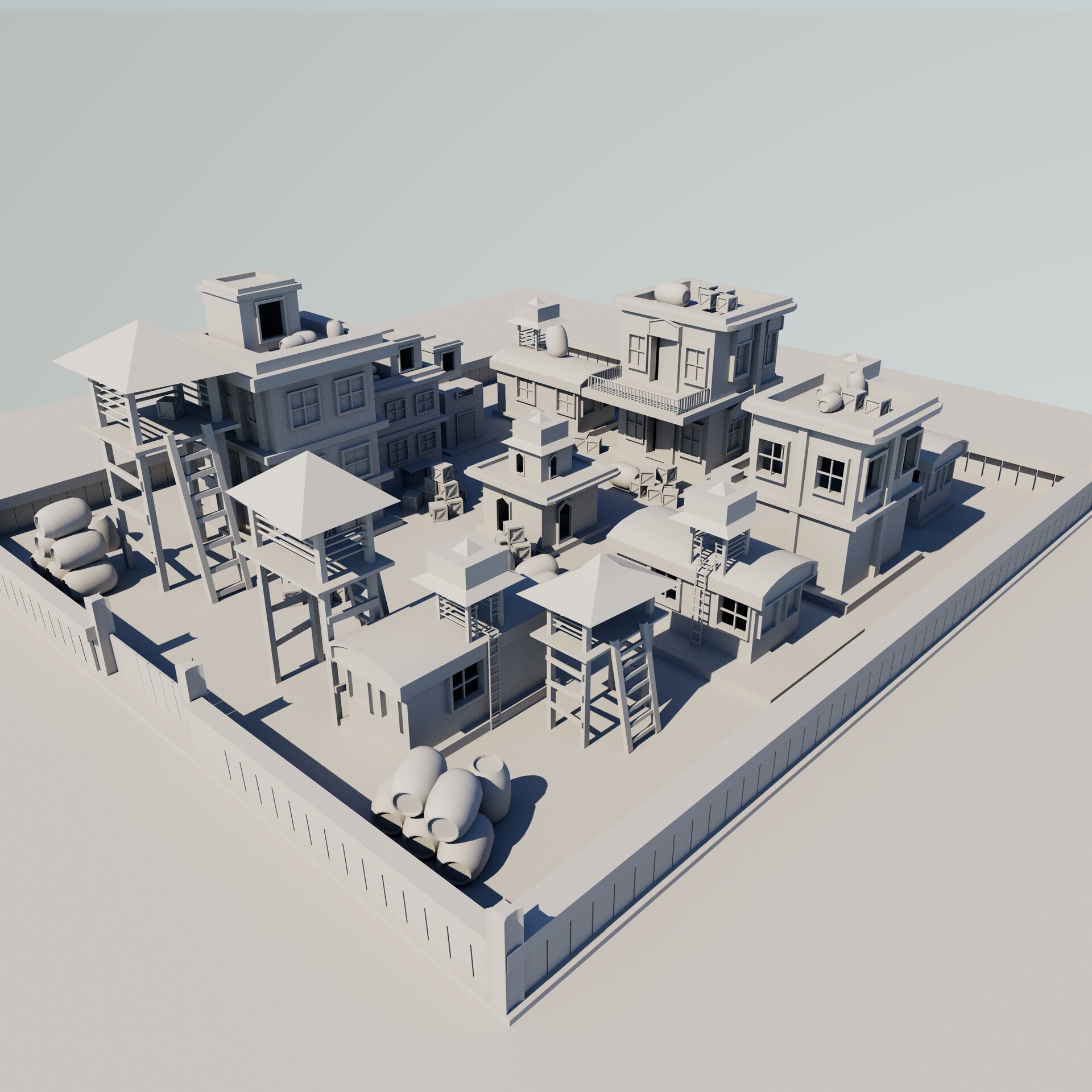 ArtStation - gaming exterior