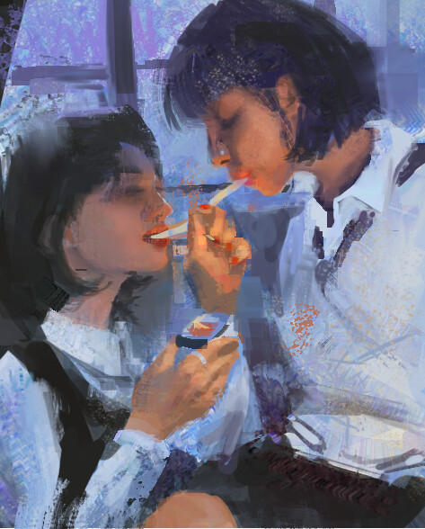 Bonnie Huh - Smoking girls