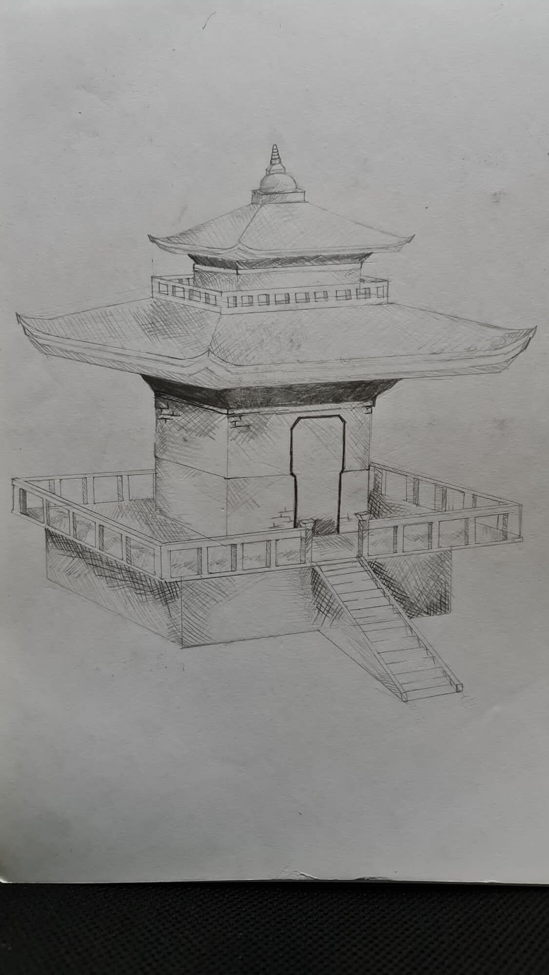 ArtStation - Temple Observational Drawing
