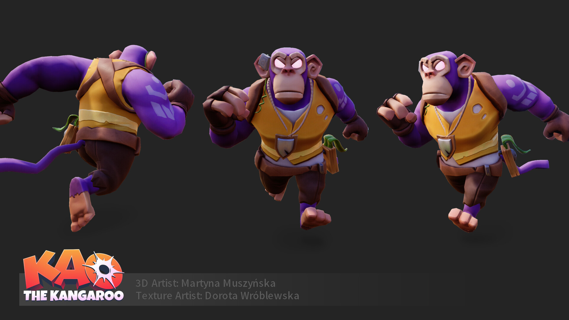 Dorota Wróblewska - Monkey enemies textures for Kao the Kangaroo