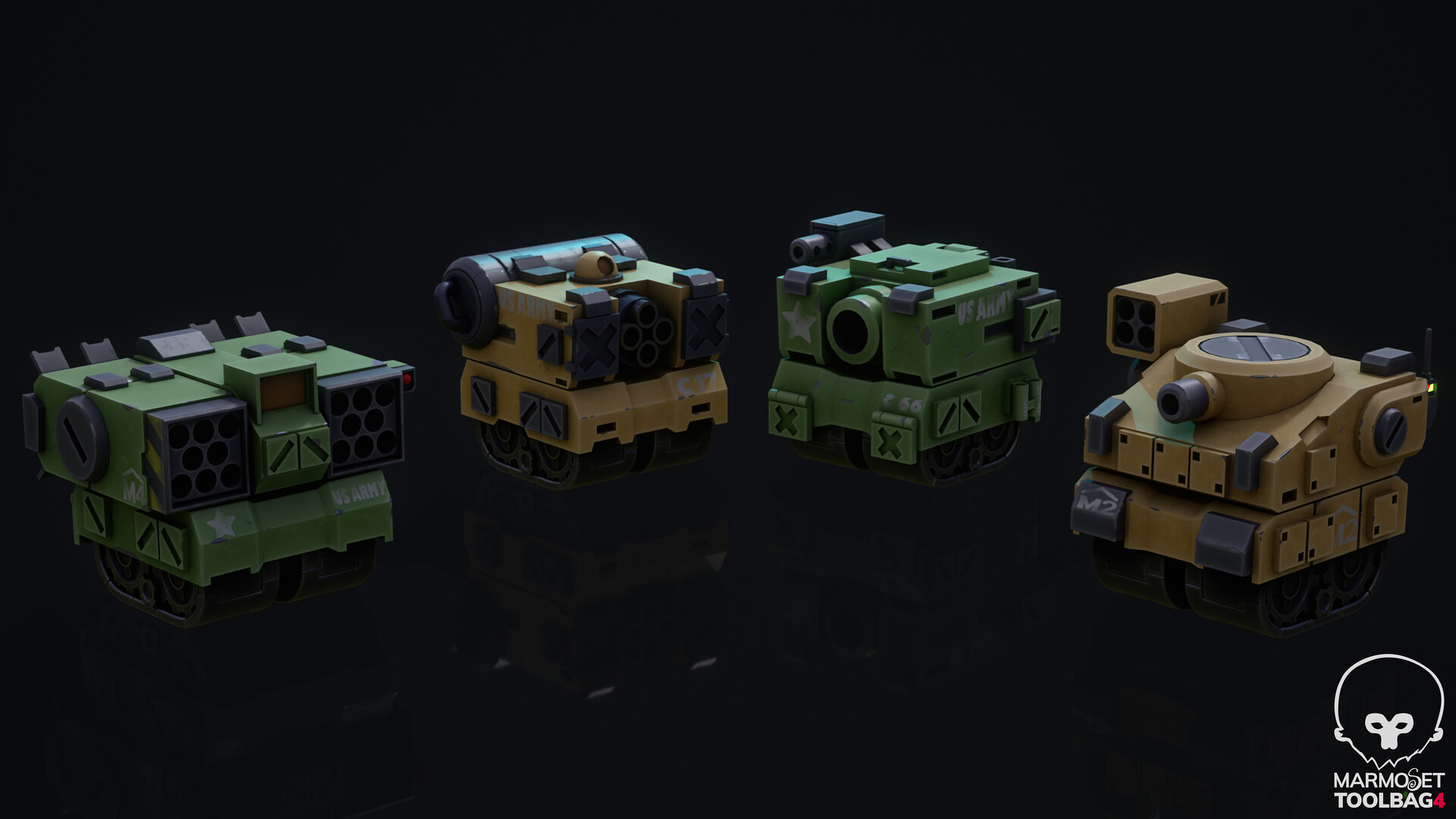 ArtStation - Dinky Tank Collection