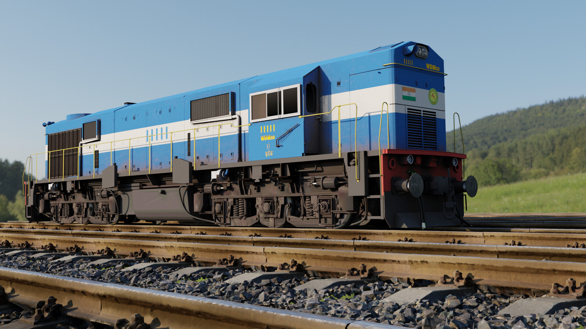 B.R.W. Productions - INDIAN RAILWAYS WDM-3D LOCOMOTIVE