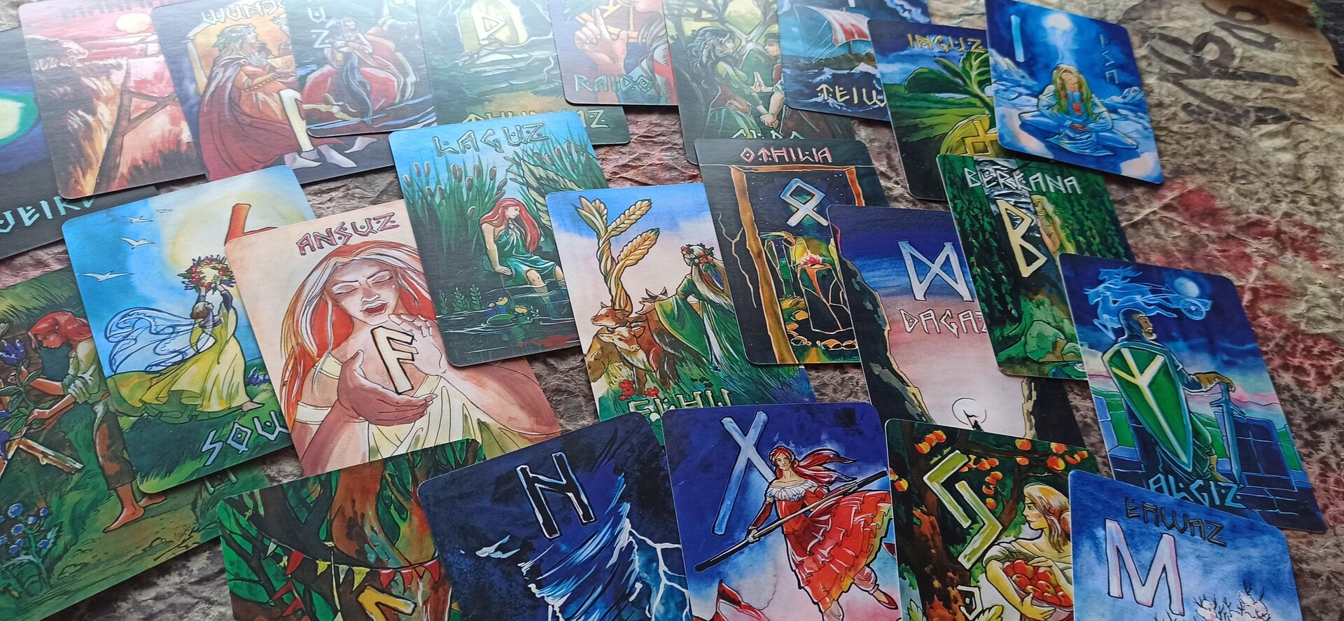 Кай Йара - Set of runic cards "Magic of green hills"