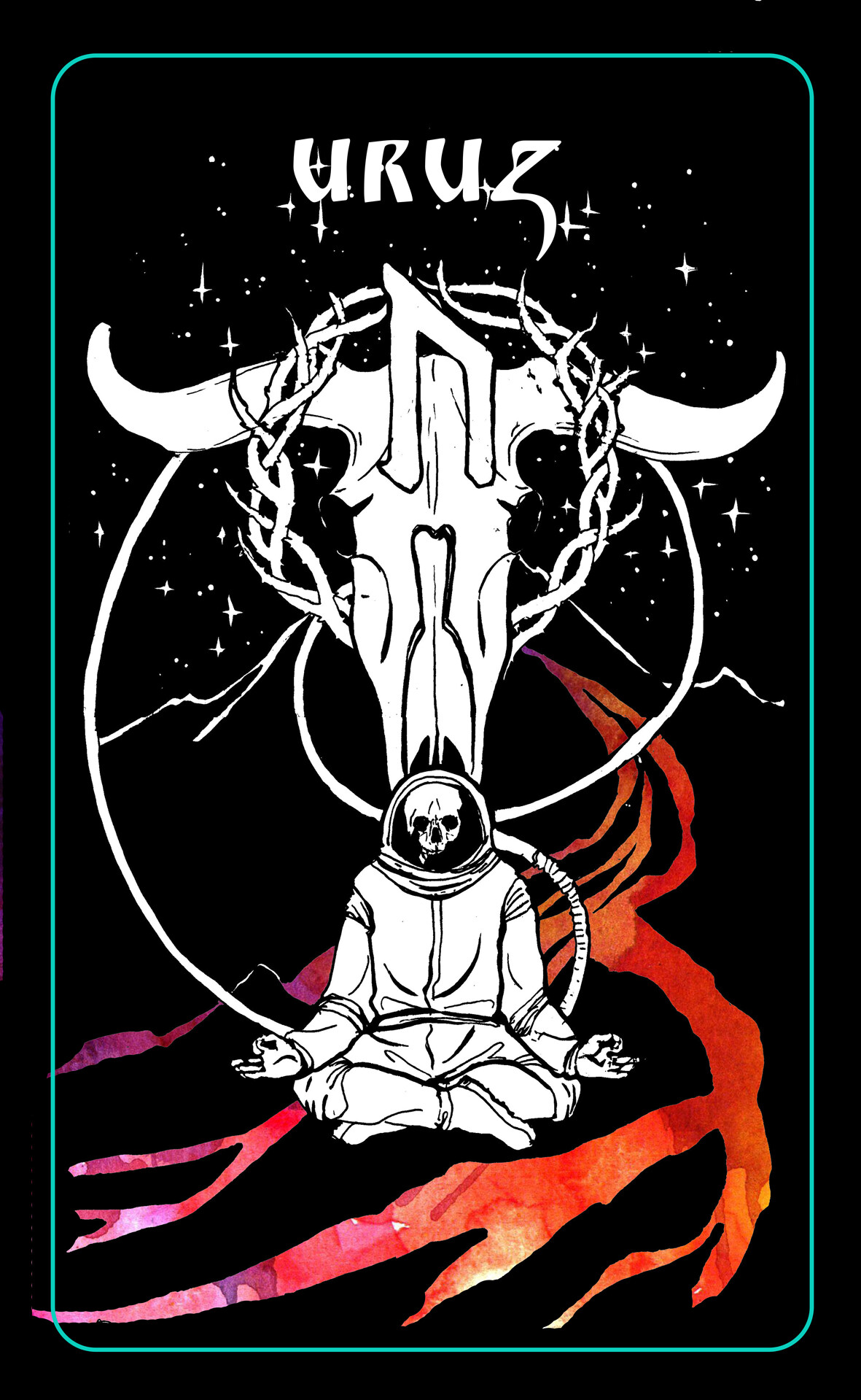 ArtStation - Set of runic cards "Dark Space"