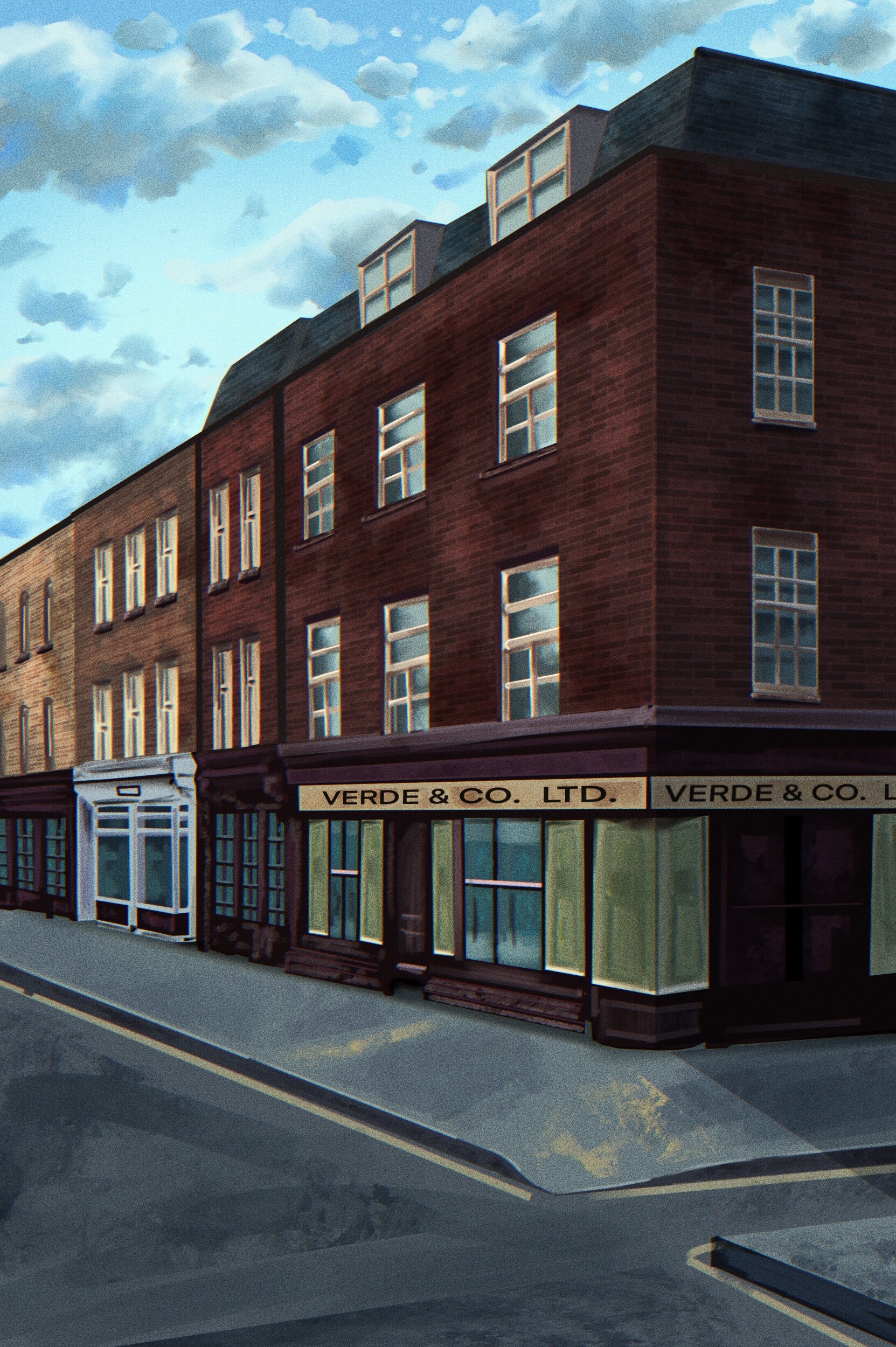 ArtStation - little town street