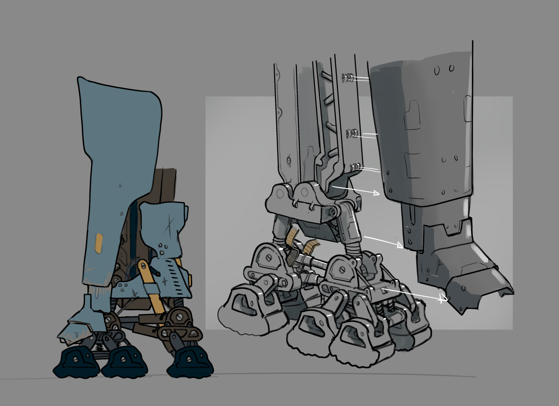 Ice city environment and sketches by Cameron Slade — ProUser.Me