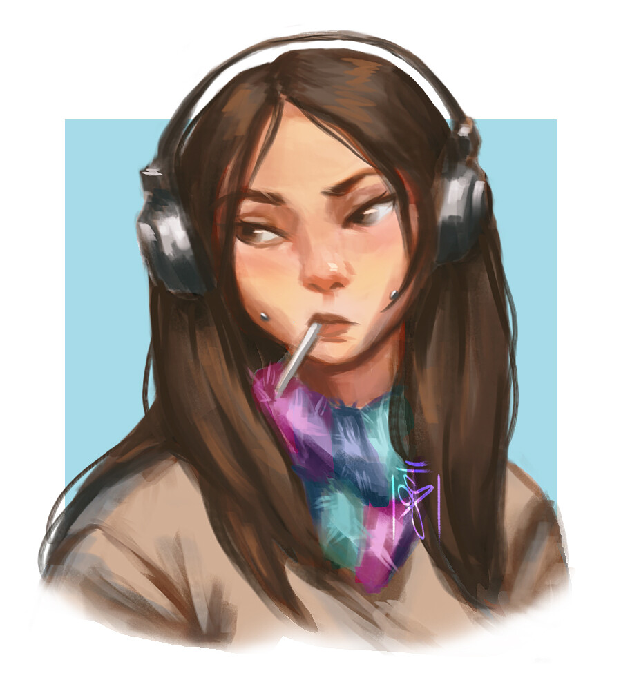 ArtStation - Self portrait icon