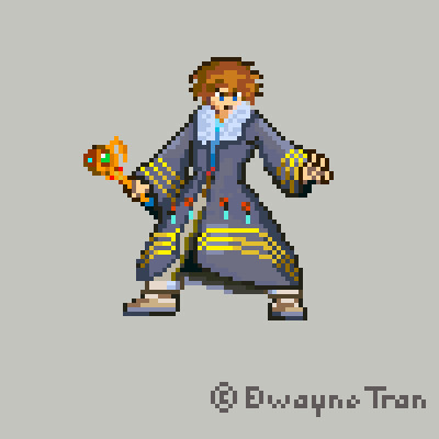 ArtStation - [Pixel Art] Tuo Nare (original character)